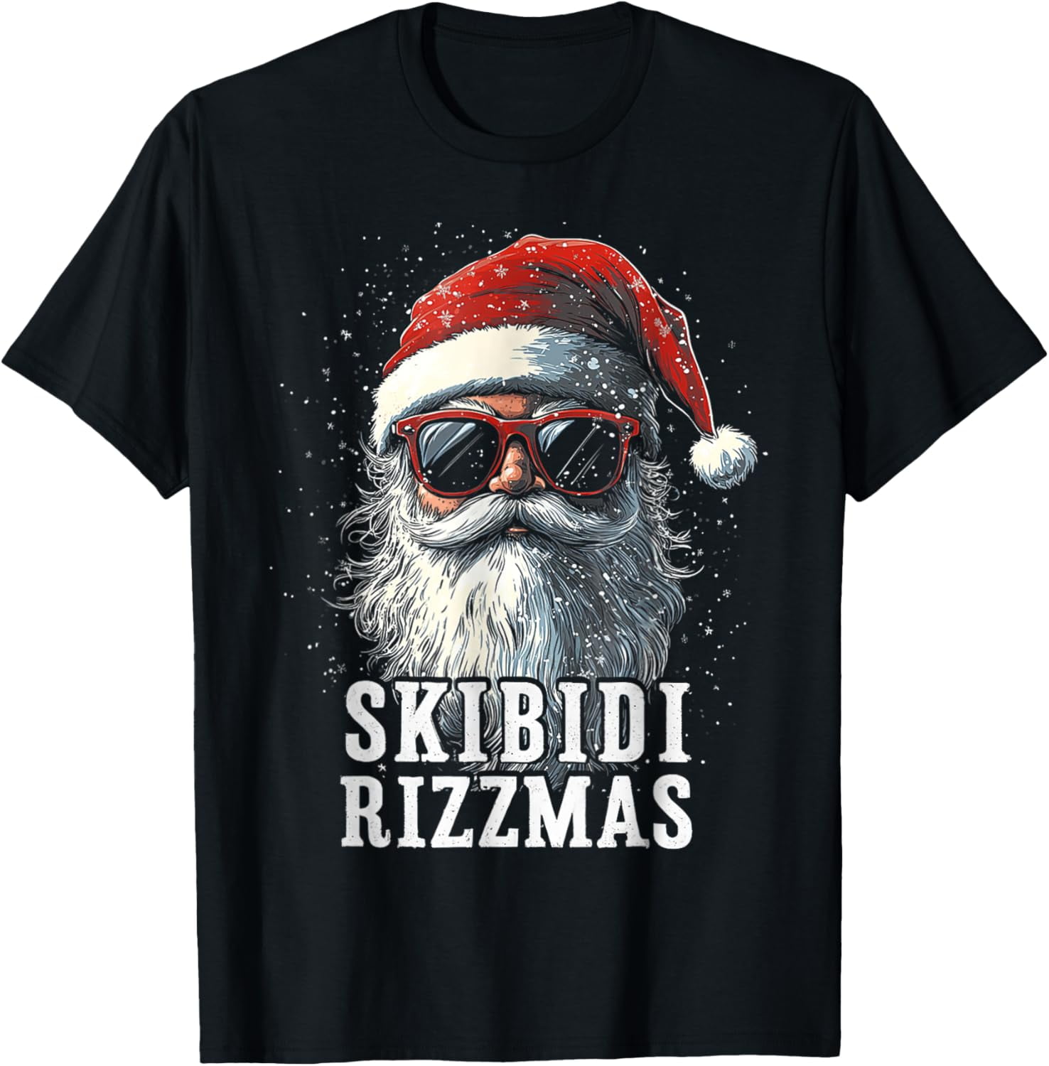 Skibidi Rizzmas Christmas Rizz Santa Claus Charisma Kid Cool T-Shirt ...