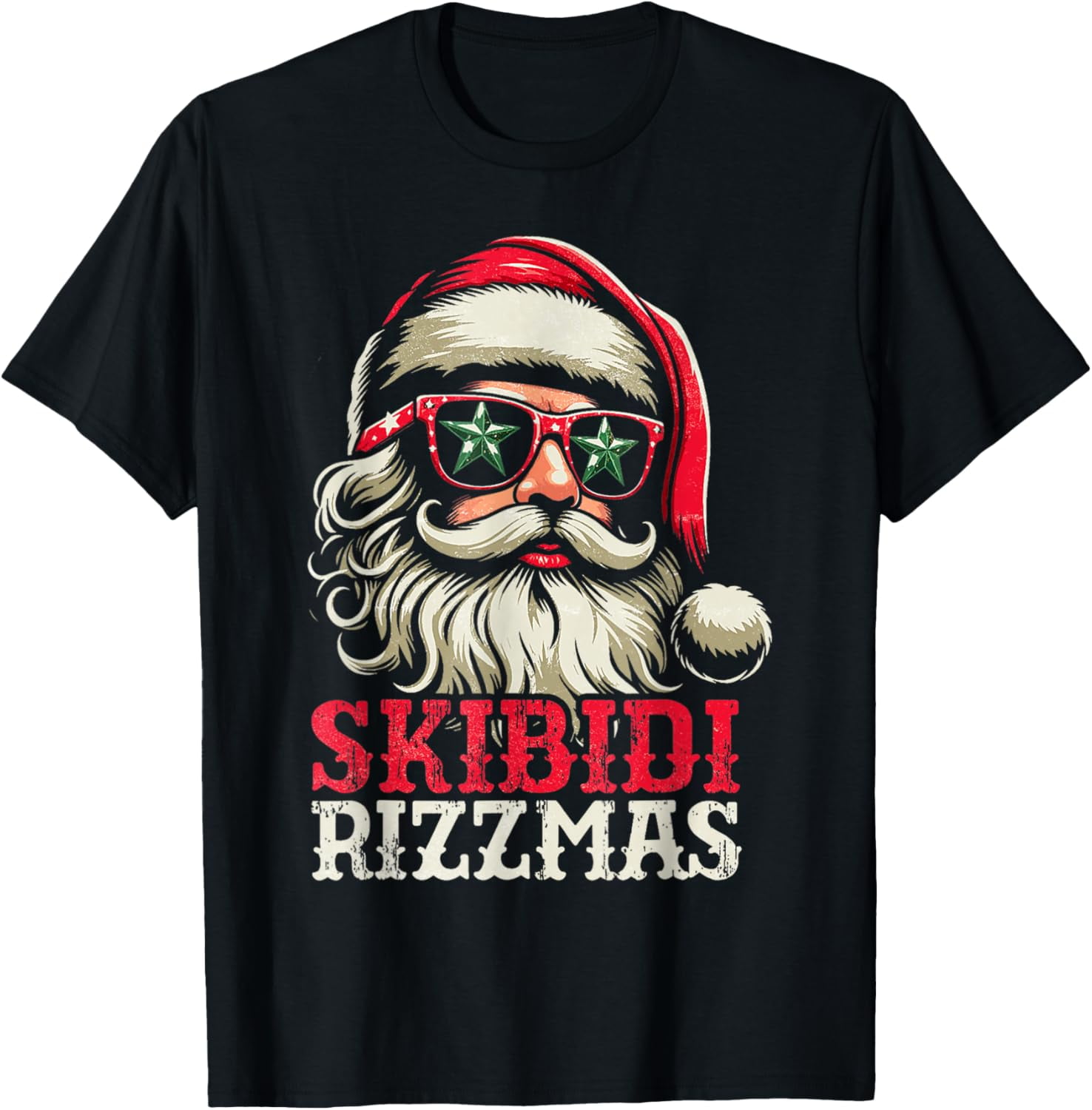 Skibidi Rizzmas Christmas Rizz Santa Claus Charisma Kid Cool T-Shirt ...