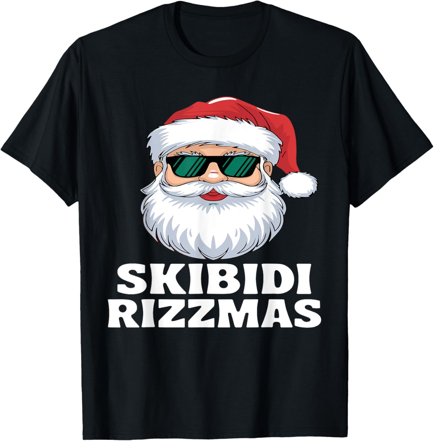 Skibidi Rizzmas Christmas Rizz Santa Claus Charisma Kid Cool T-Shirt ...