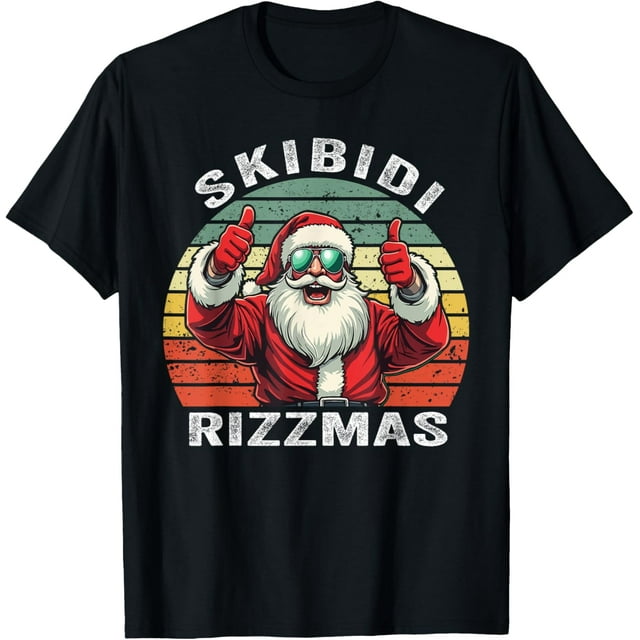 Skibidi Rizzmas Christmas Rizz Santa Claus Charisma Kid Cool T-Shirt - Walmart.com
