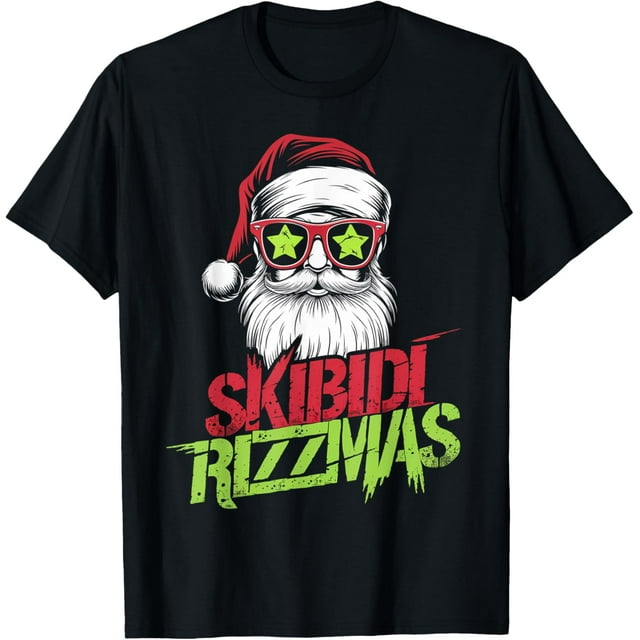 Skibidi Rizzmas Kid Christmas Rizz Santa Claus Charisma Cool T-Shirt - Walmart.com