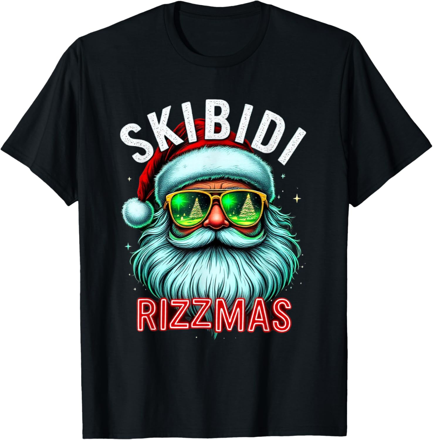 Skibidi Rizzmas Santa Claus Christmas Rizz Charisma Cool T-Shirt - Walmart.com