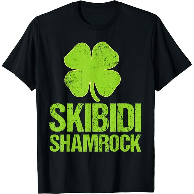 Skibidi Shamrock Irish Rizz Lucky 2025 Fun Tee St. Patrick’s Day Hoodie ...