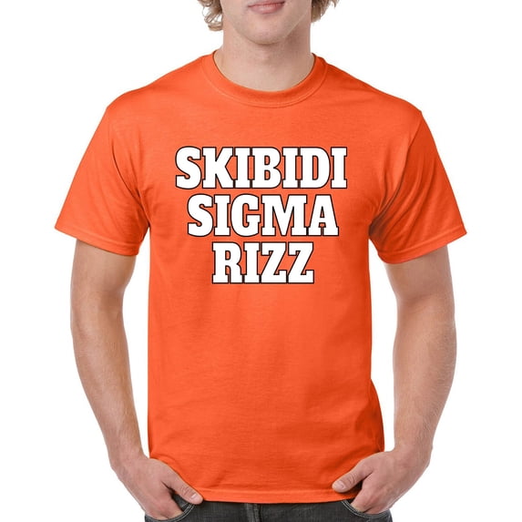 Skibidi Sigma Rizz T-shirt Funny Goat Gyatt Meme Zoomer Viral Humor Men ...