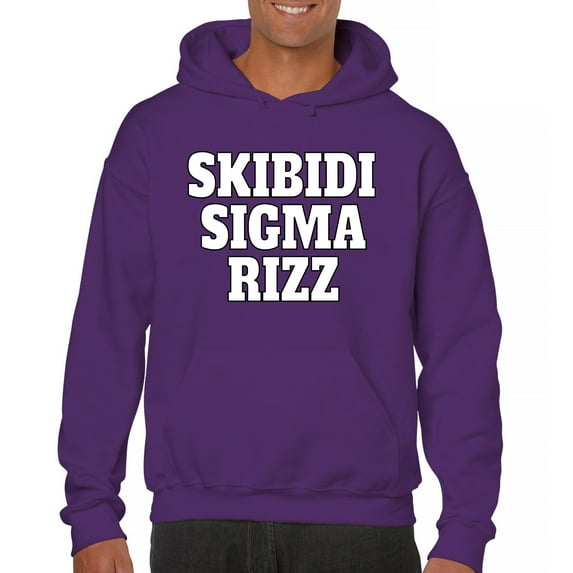 Skibidi Sigma Rizz Unisex Hoodie Funny Goat Gyatt Meme Zoomer Viral ...
