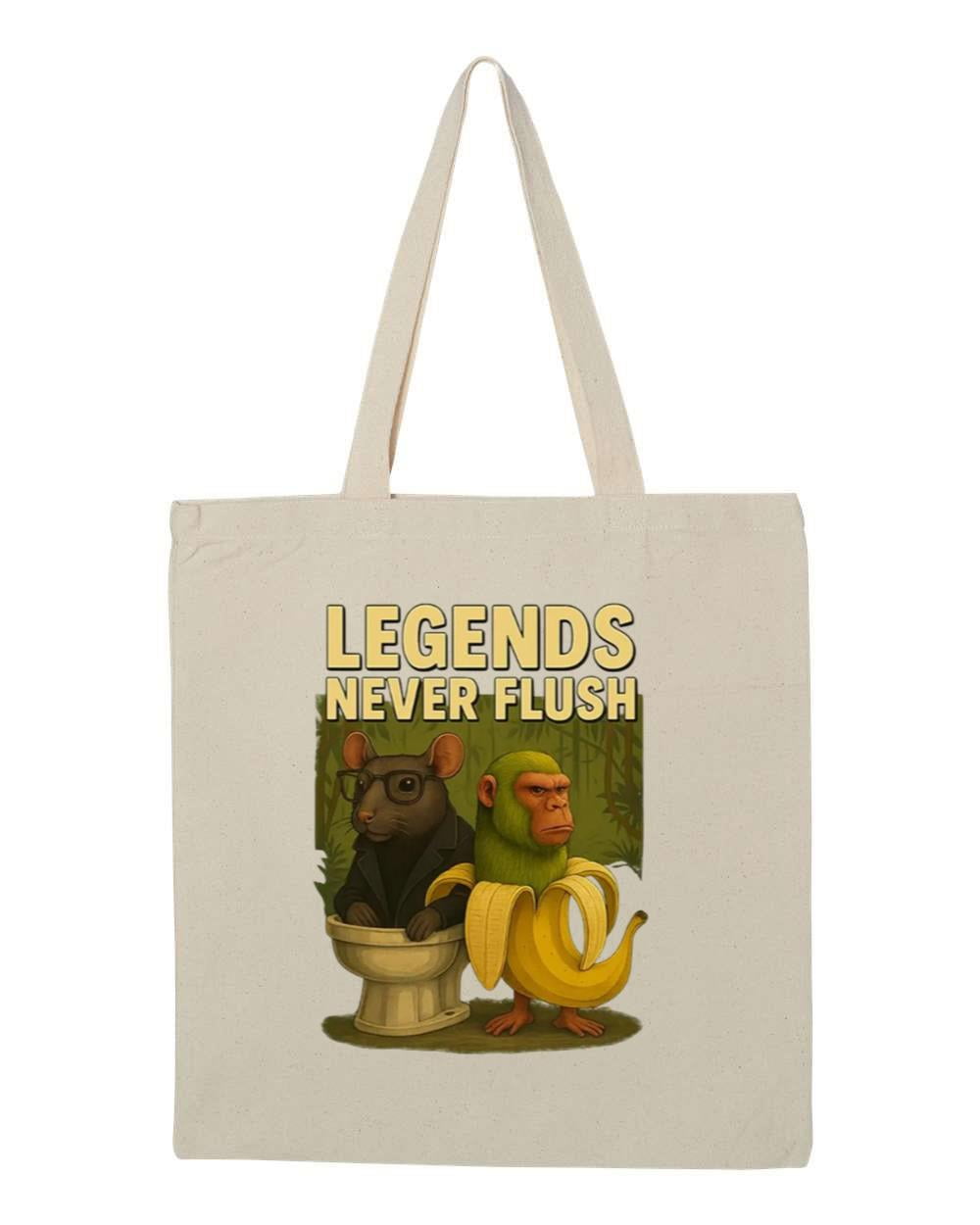 Skibidi Storm Tote Bag with Meme Chimp in Cheese Mode Going Wild ...