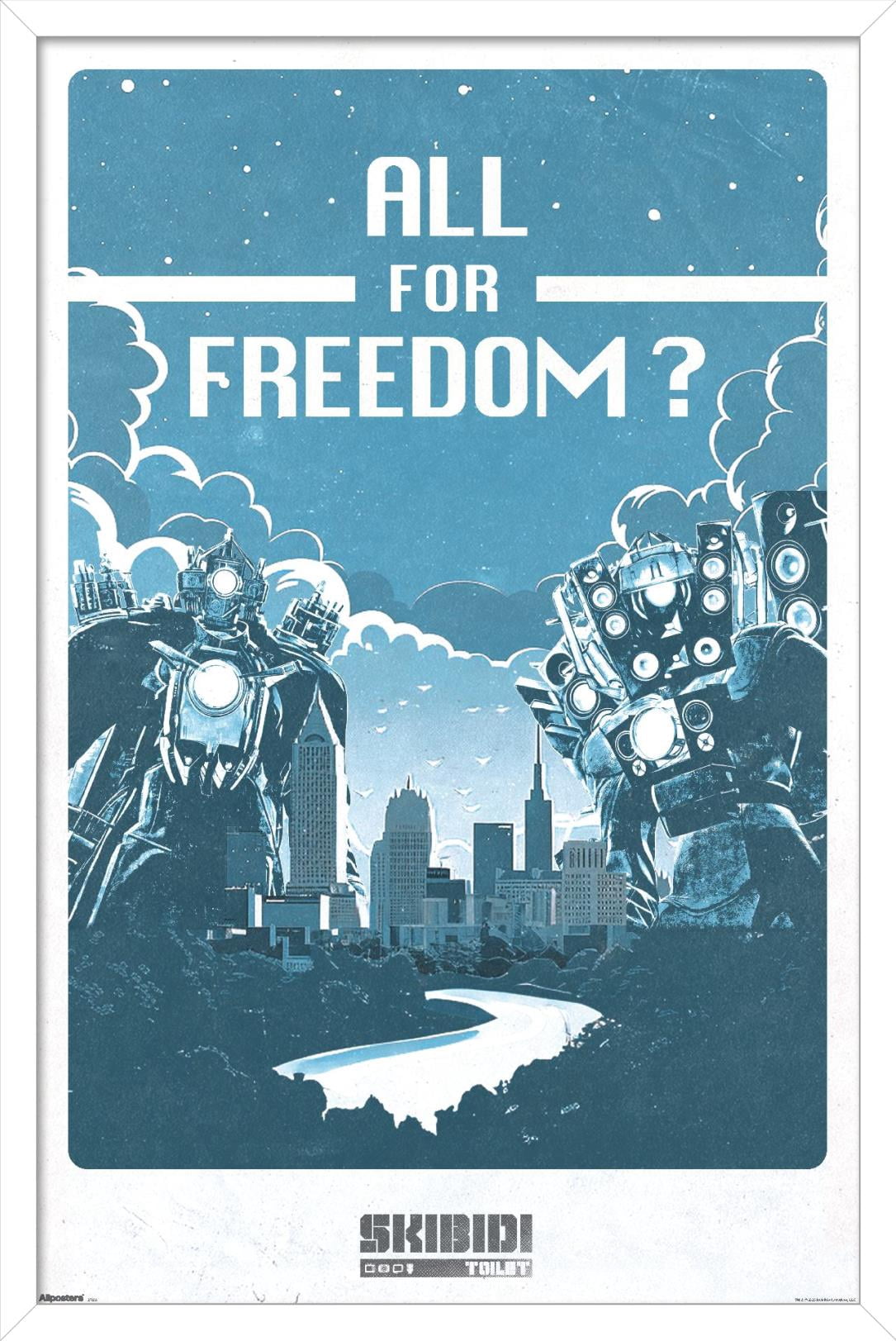 Skibidi Toilet (2023) - Alliance All For Freedom Wall Poster, 14.725" x ...