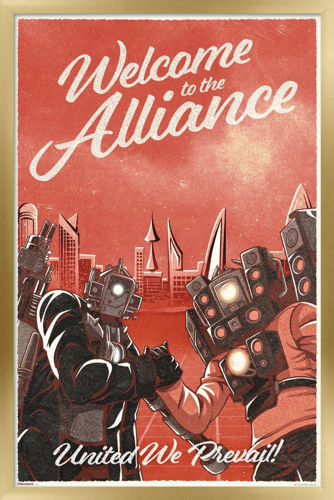 Skibidi Toilet (2023) - Alliance United We Prevail Wall Poster, 22.375 ...