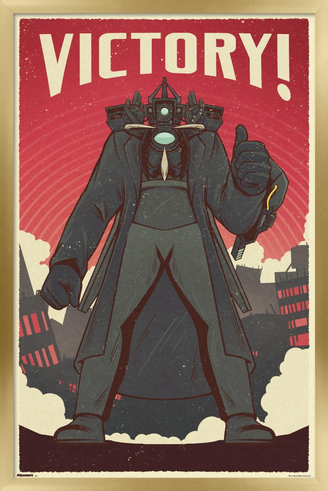 Skibidi Toilet (2023) - Titan Cameraman Victory Wall Poster, 14.725" x ...