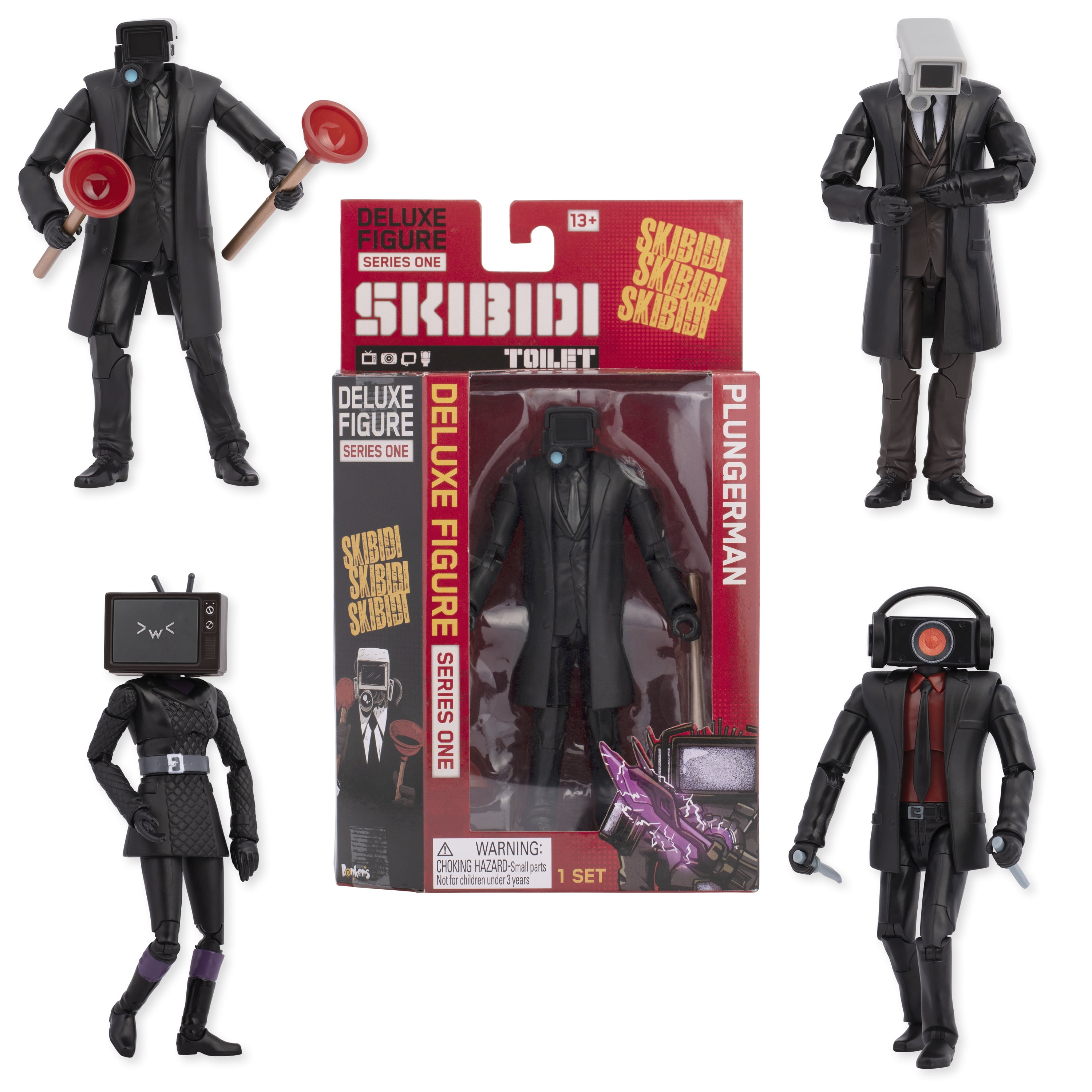 Free Shipping! SKIBIDI TOILET 6 Inch Deluxe Action Figures Party Pack ...