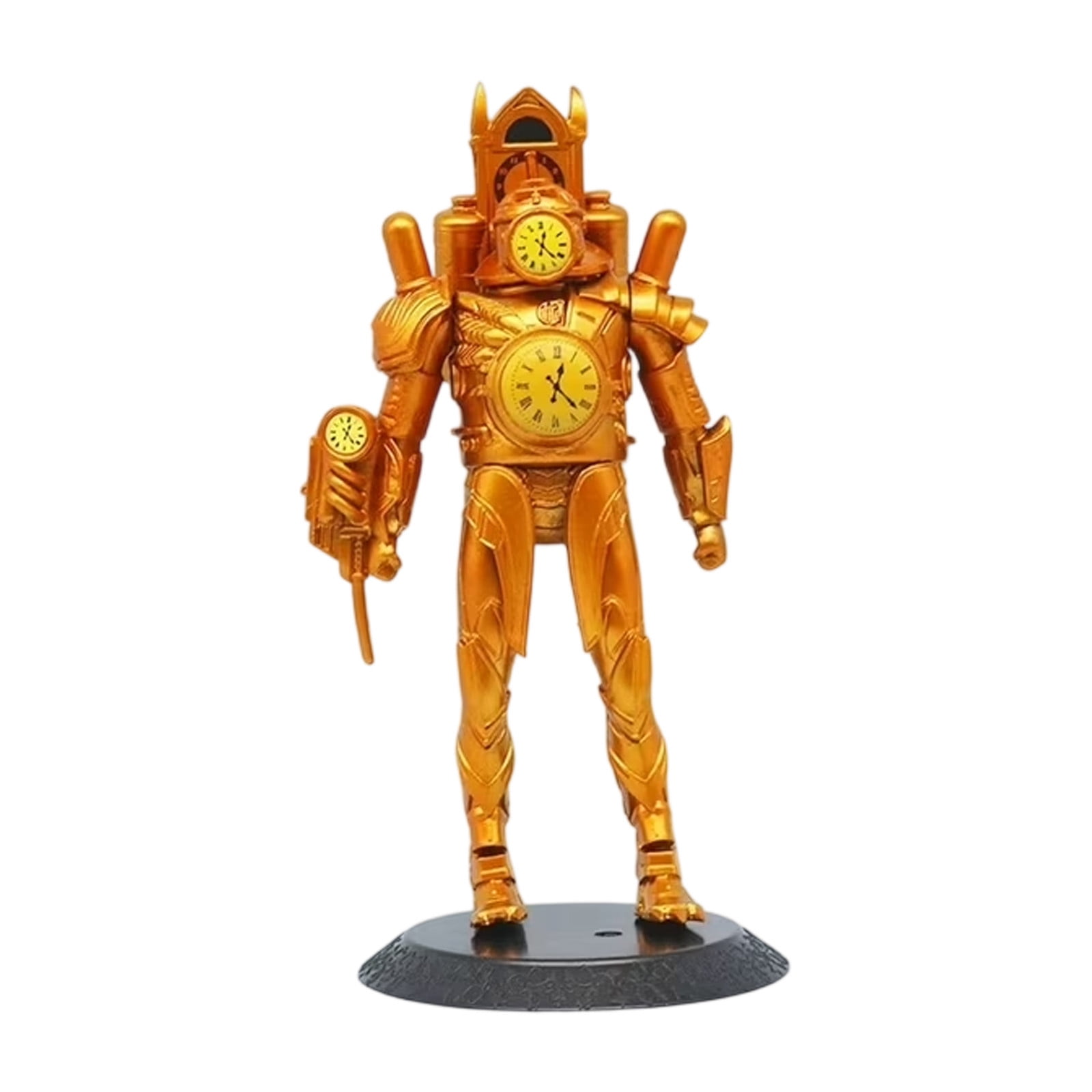 Skibidi Toilet Action Figure – 6.5" Gold Clock Man PVC Anime Figure Toy ...