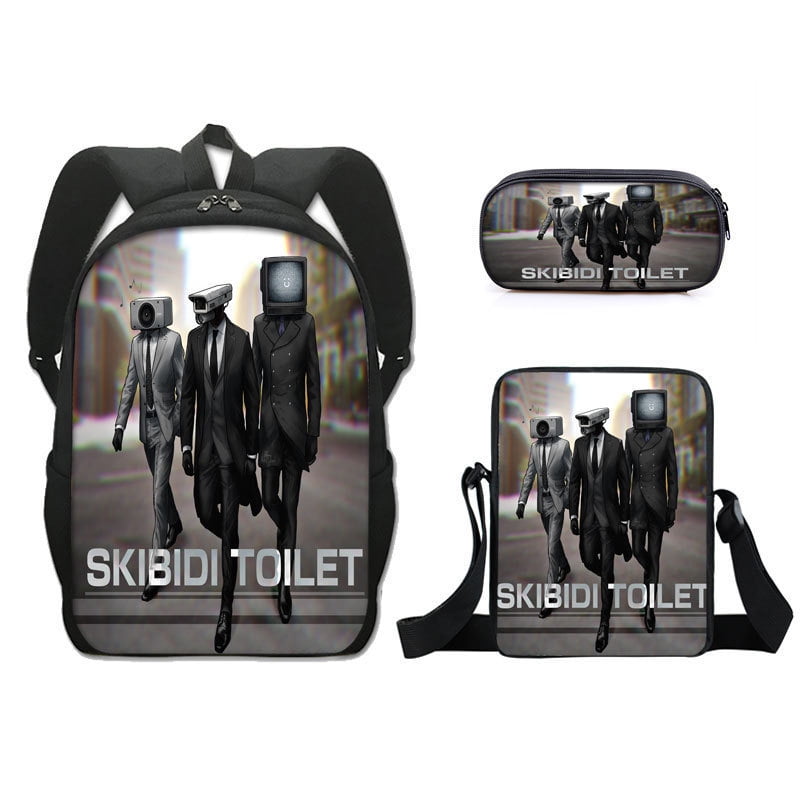 Skibidi-Toilet Anime Backpack Set 3 Pieces with Lunch Bag and Pencil ...