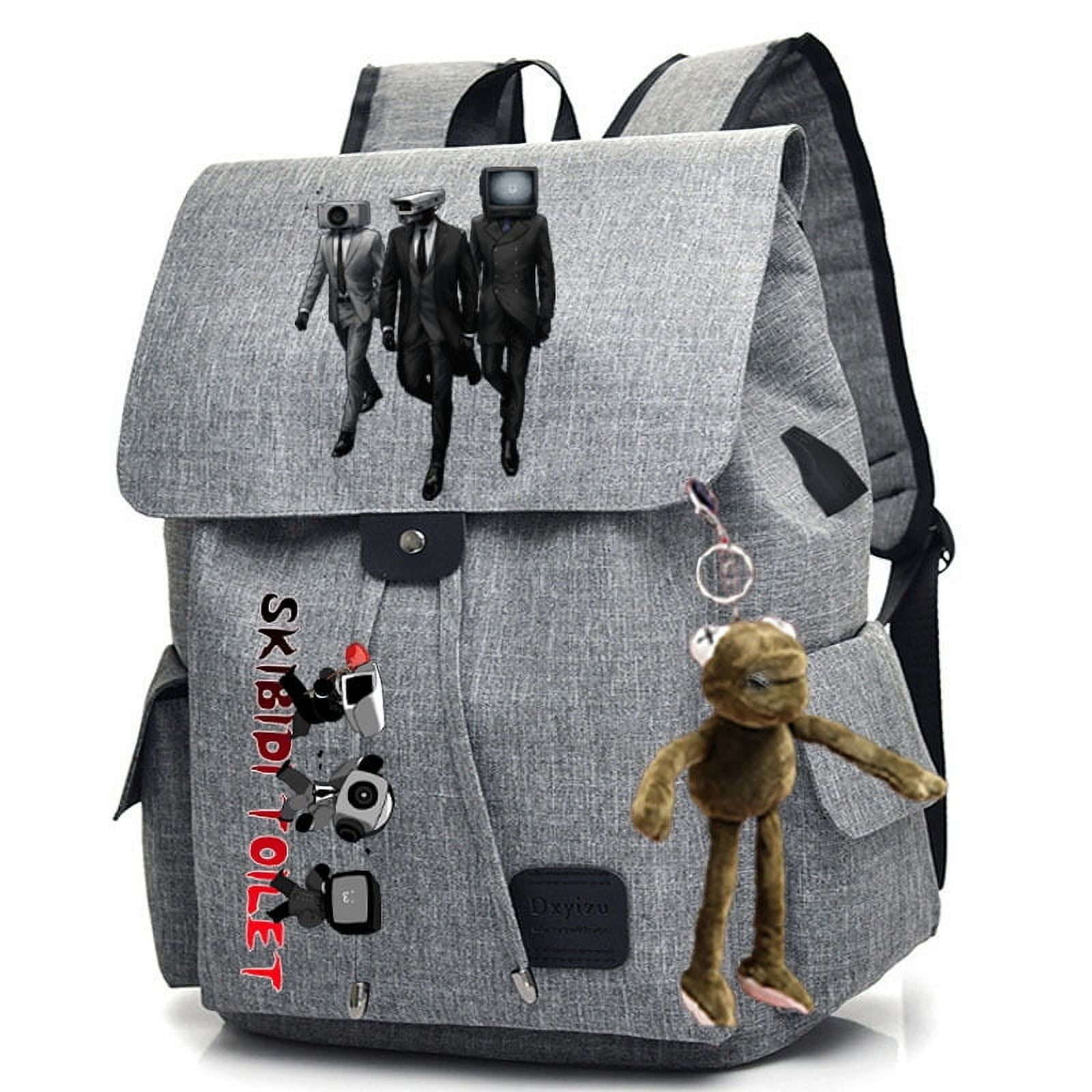 Skibidi Toilet Anime Backpacks Cartoon Laptop Backpack Daypack 3D ...