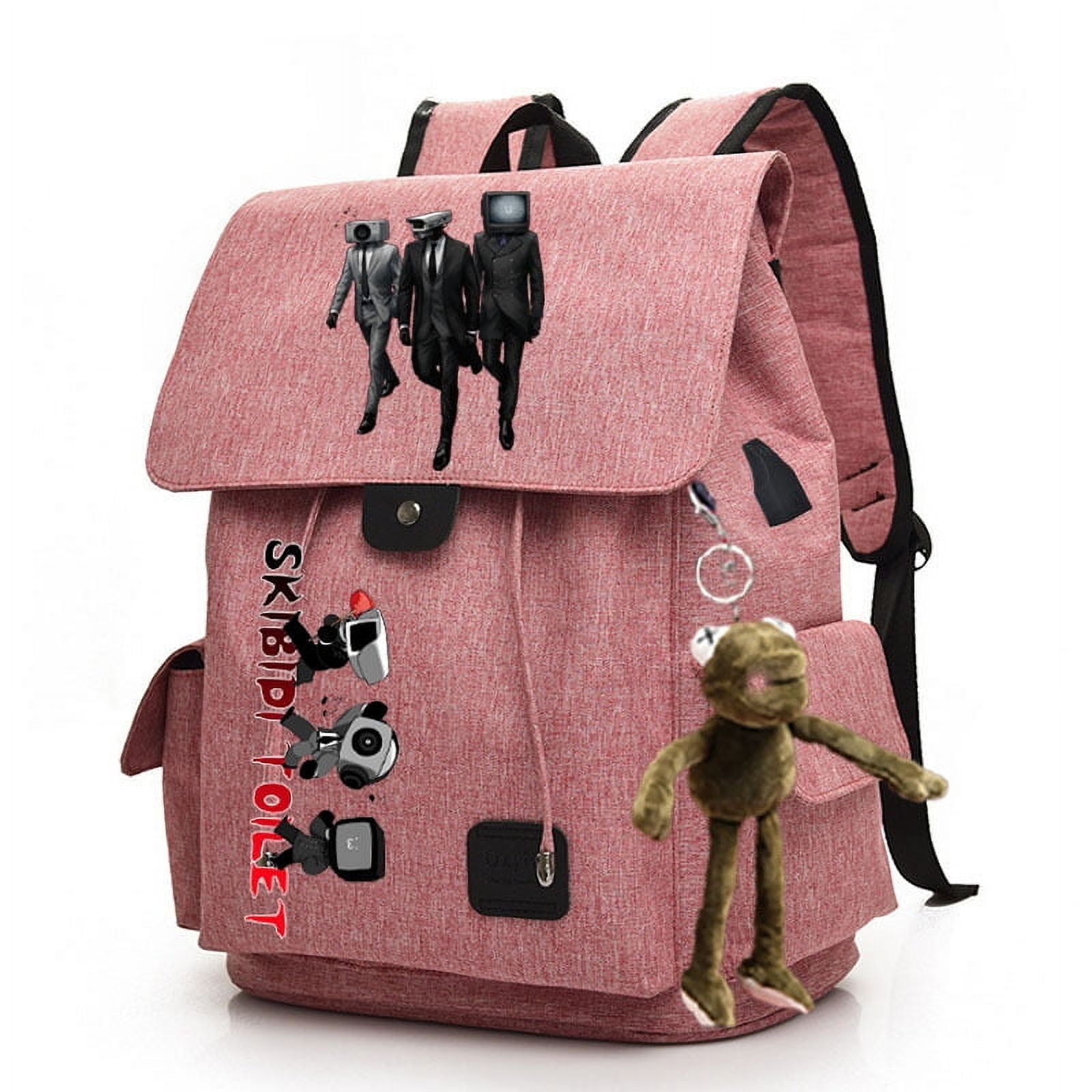 Skibidi Toilet Anime Backpacks Cartoon Laptop Backpack Daypack 3D ...