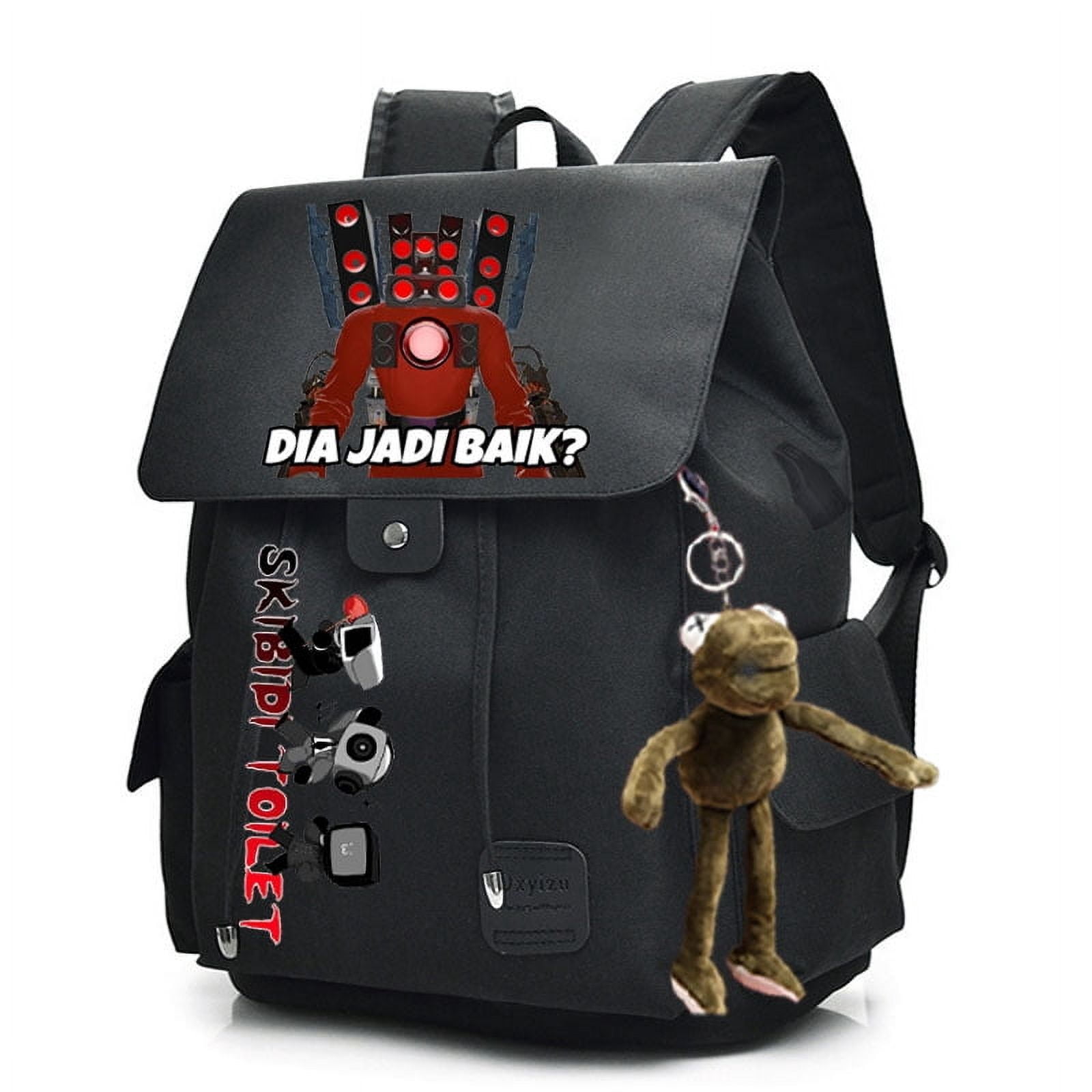 Skibidi Toilet Anime Backpacks Cartoon Laptop Backpack Daypack 3D ...
