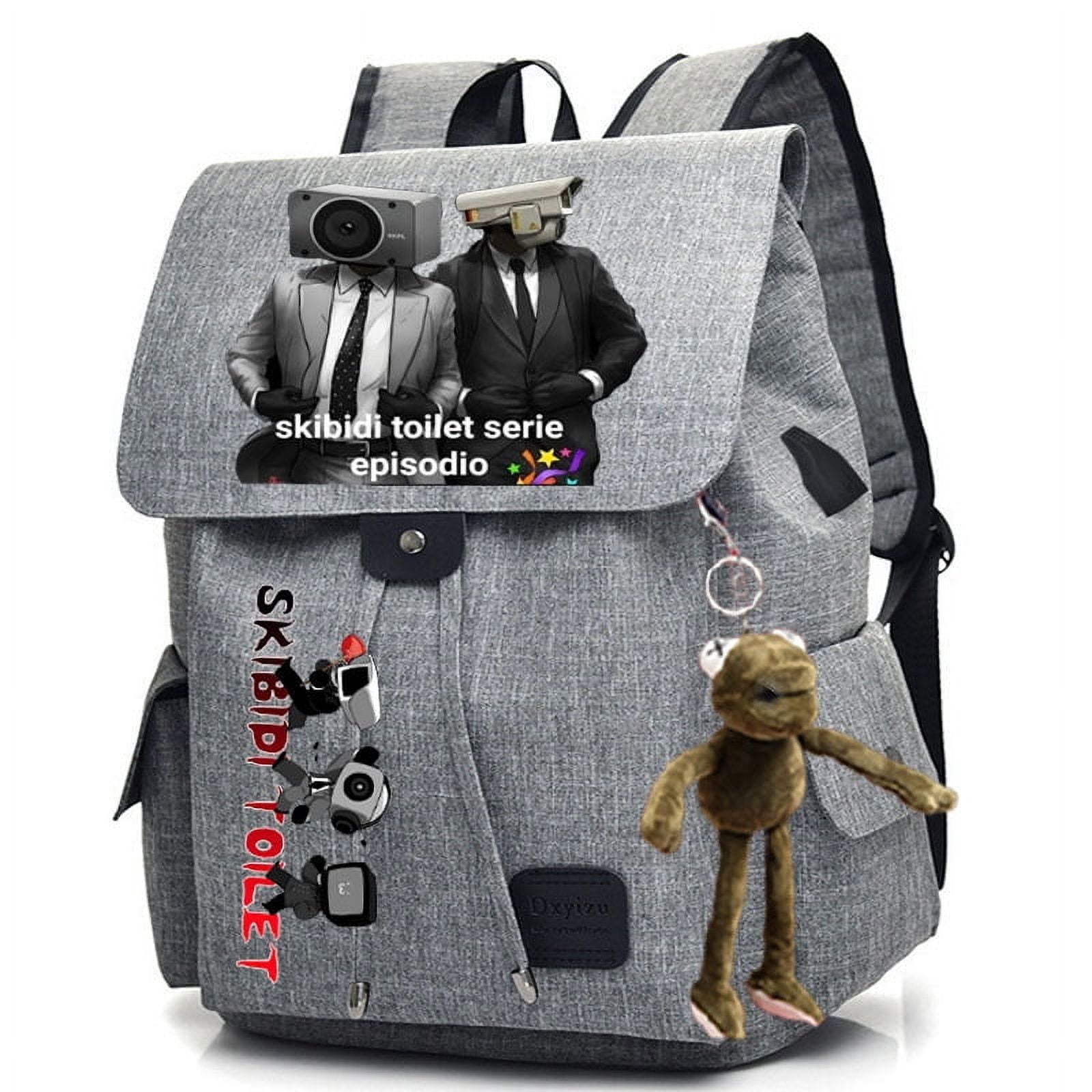 Skibidi Toilet Anime Backpacks Cartoon Laptop Backpack Daypack 3D ...