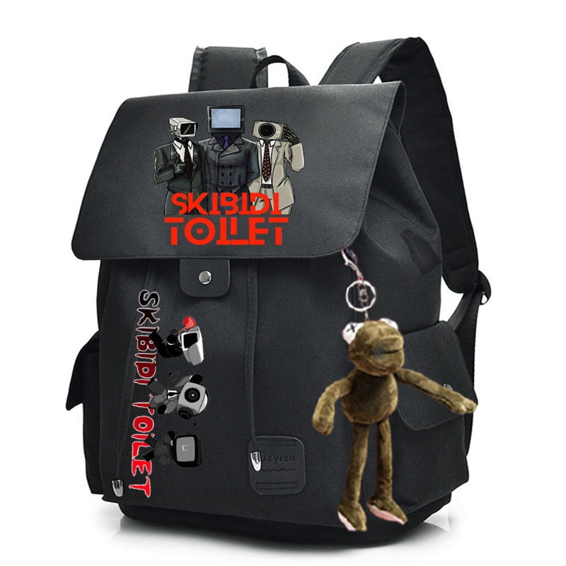 Skibidi Toilet Anime Backpacks Cartoon Laptop Backpack Daypack 3D ...