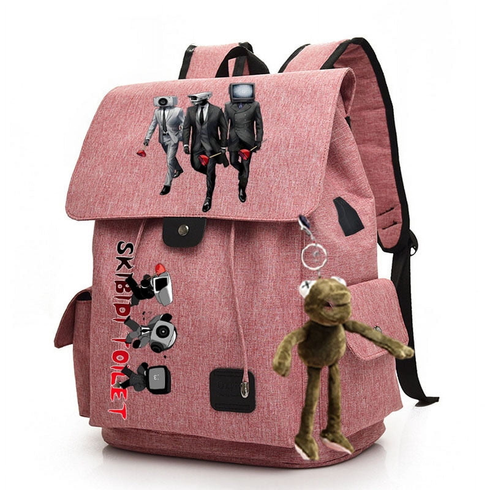 Skibidi Toilet Anime Backpacks Cartoon Laptop Backpack Daypack 3D ...