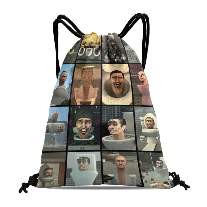 Skibidi Toilet Backpack Bag Goodies Merch Drawstring Party Favors Gym ...