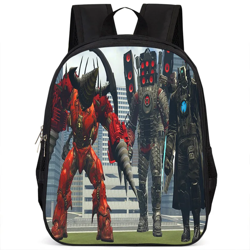 Skibidi Toilet Backpack Cartoon Backpack for Titans Cameraman Camera ...