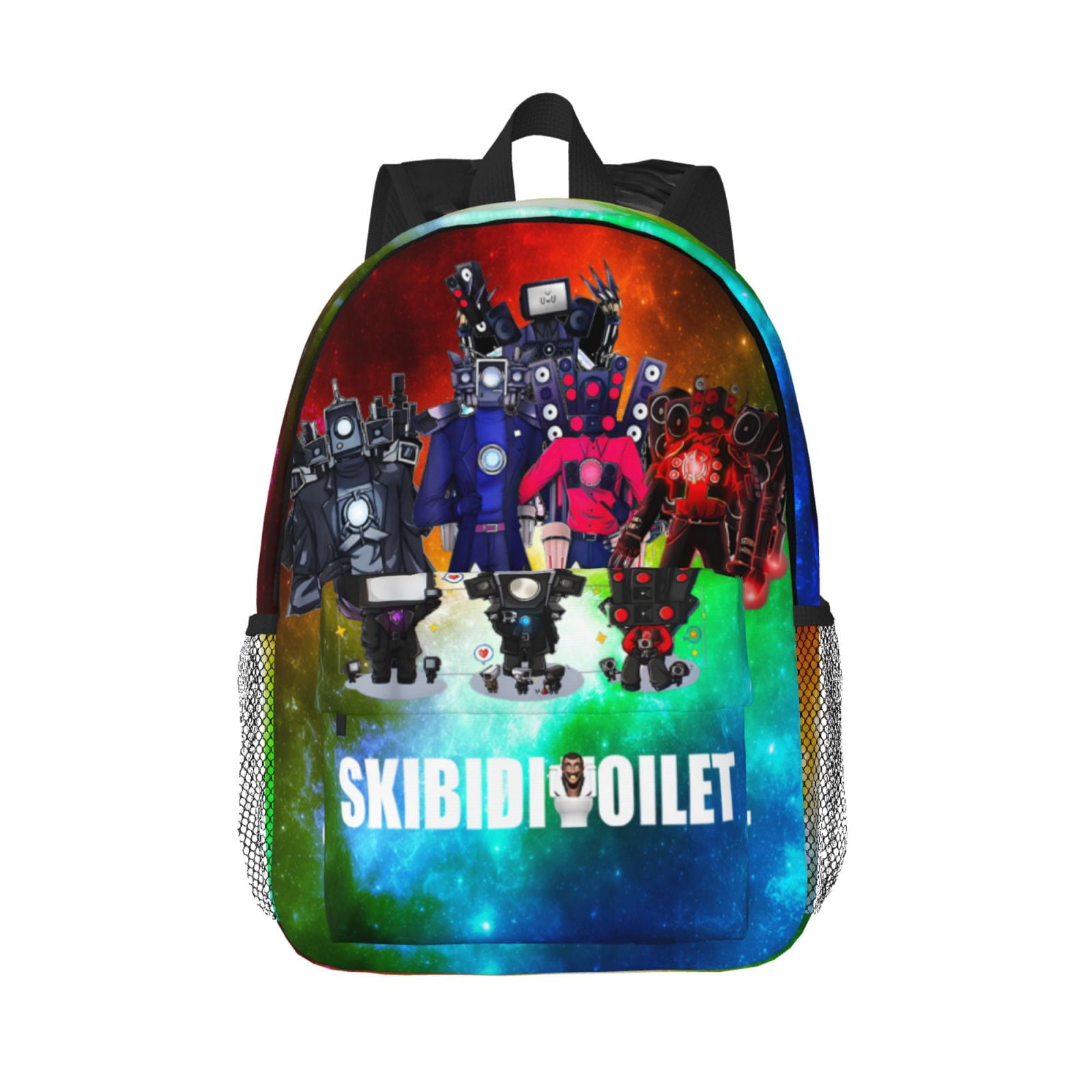 Skibidi Toilet Backpack For Girls Boys Bookbag With Adjustable Straps ...
