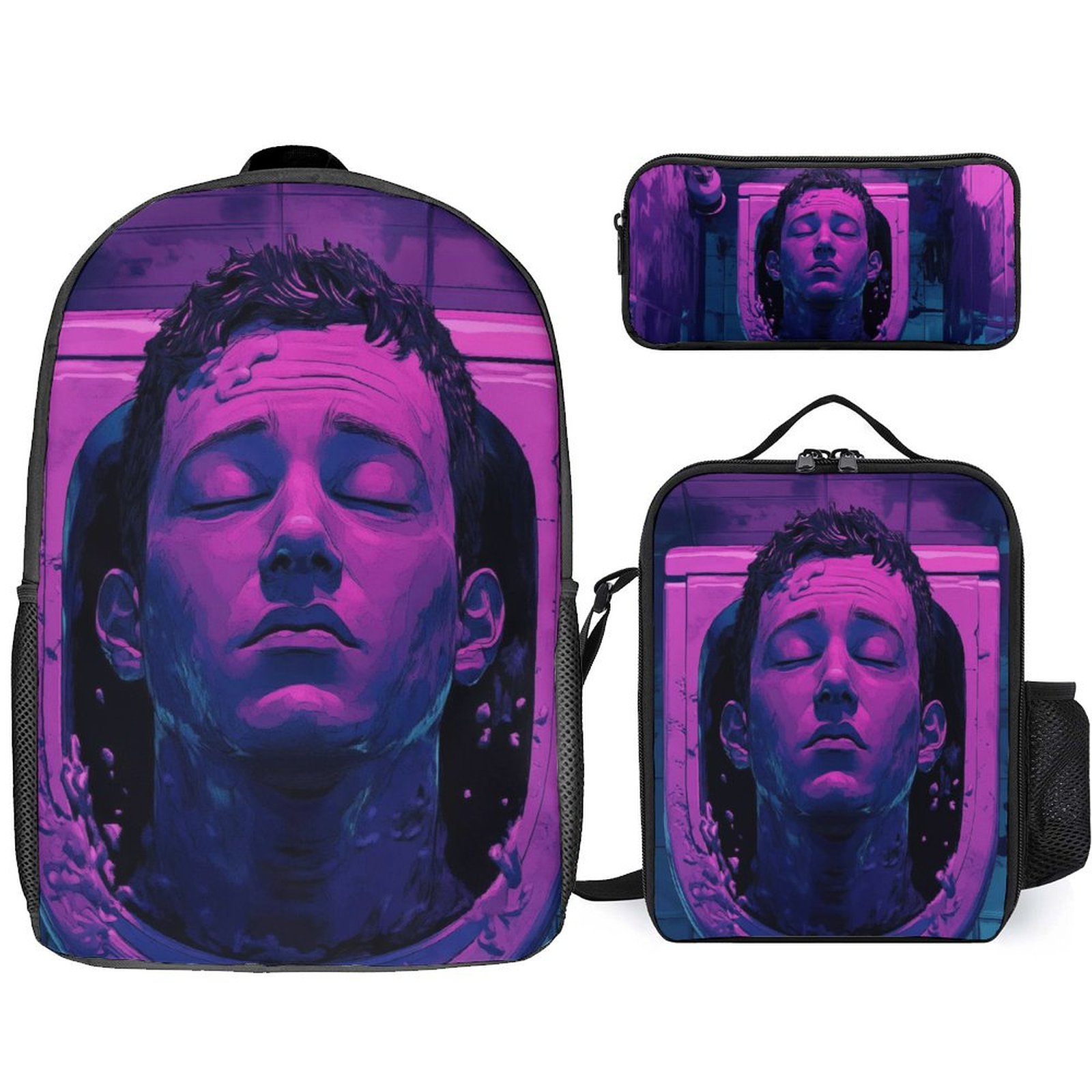 Skibidi Toilet Backpack Set with Lunch Bag And Pencil Case, 17 Inch ...