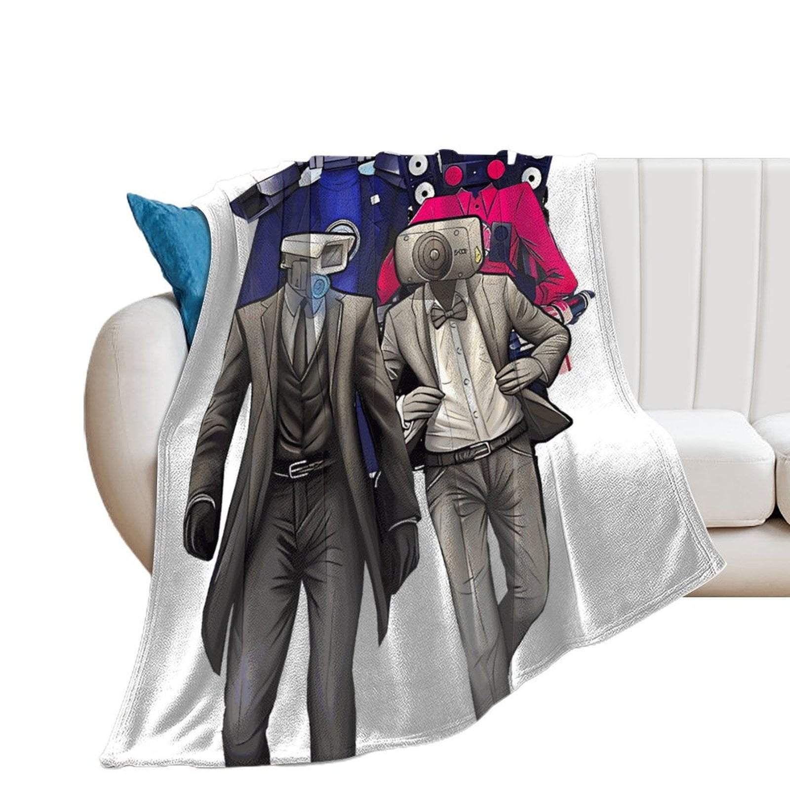 Skibidi Toilet Blanket Large Size Camping Blanket Character Lightweight ...