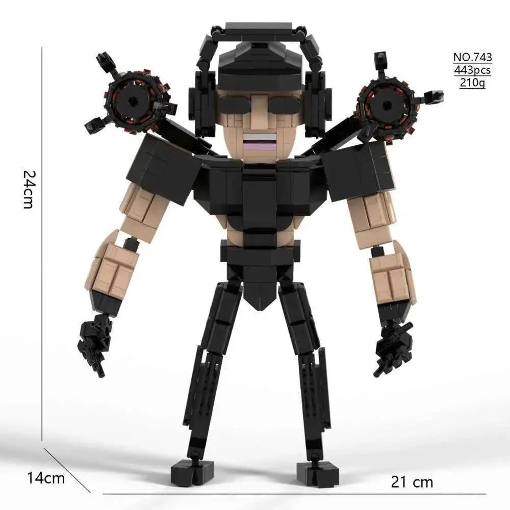 Skibidi Toilet Building Block Cameraman Clock Man Speakerman Tv Man New ...
