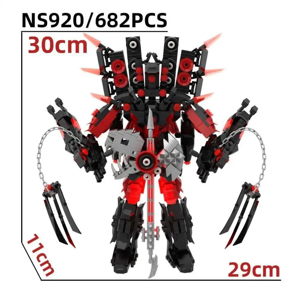 Skibidi Toilet Building Block Cameraman Clock Man Speakerman Tv Man New ...