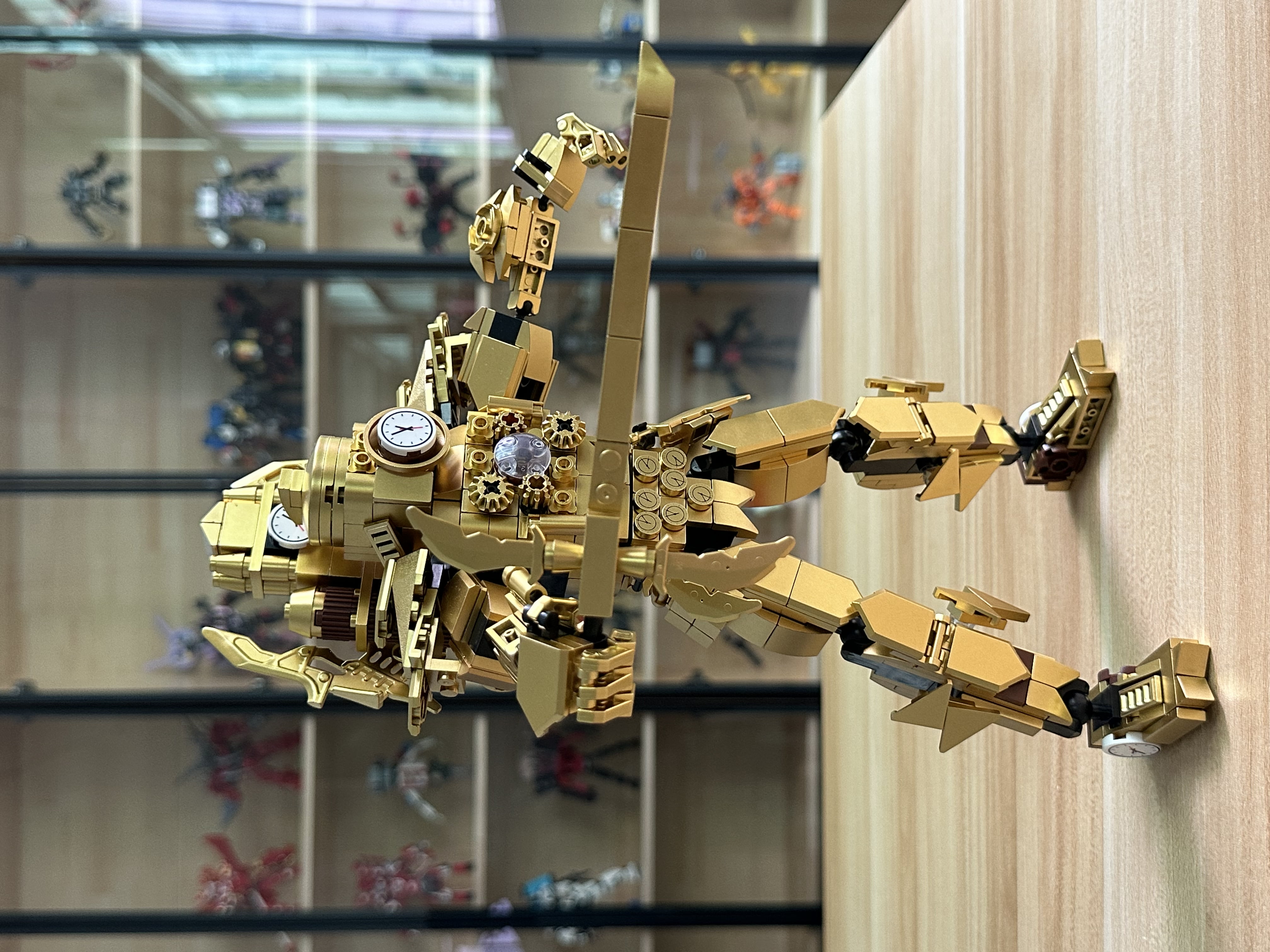 Skibidi Toilet Building Block Toy Golden Clockmen Model Titan Clock Man ...