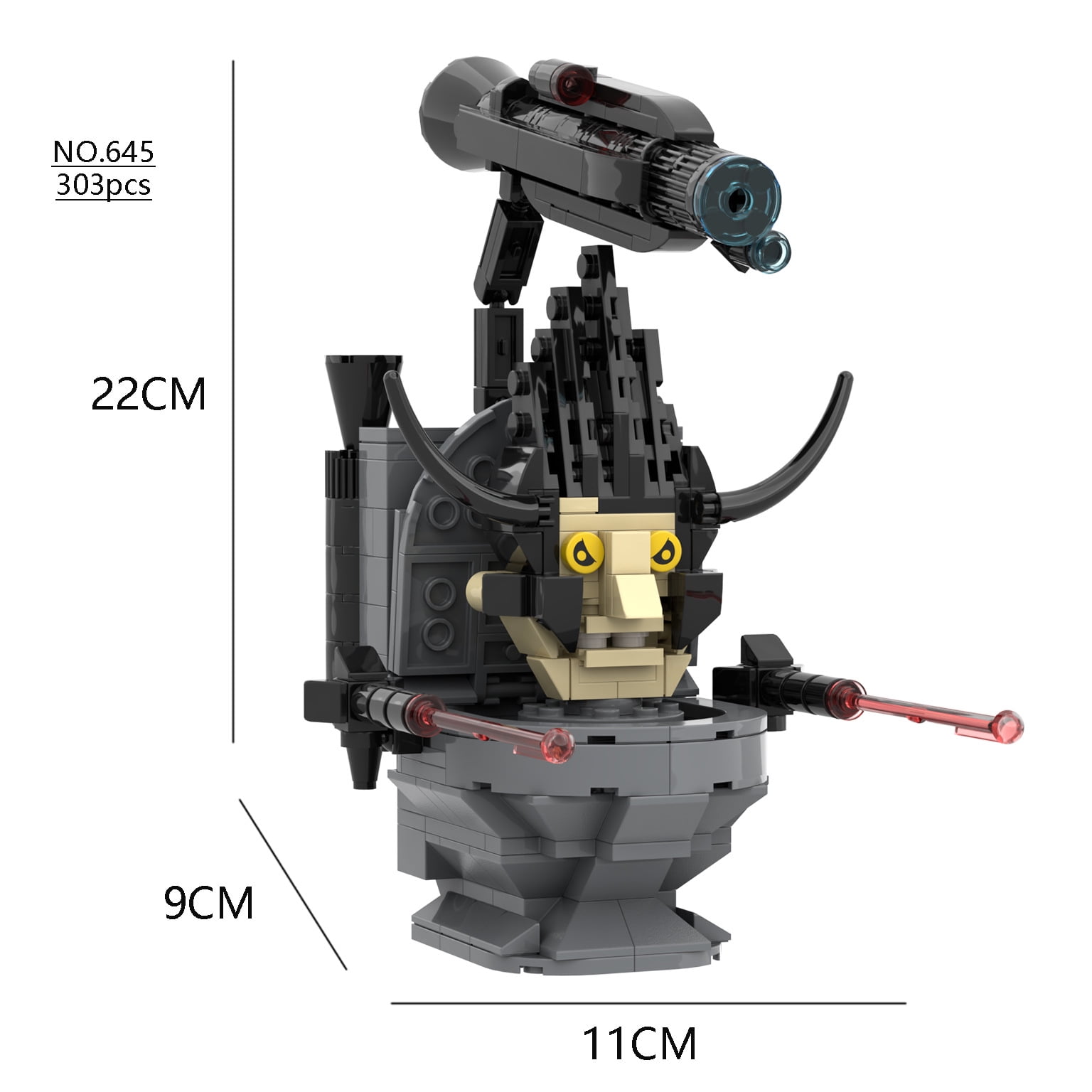 Skibidi Toilet Building Sets, Large Speakerman/Skibidi Toilet Man and ...