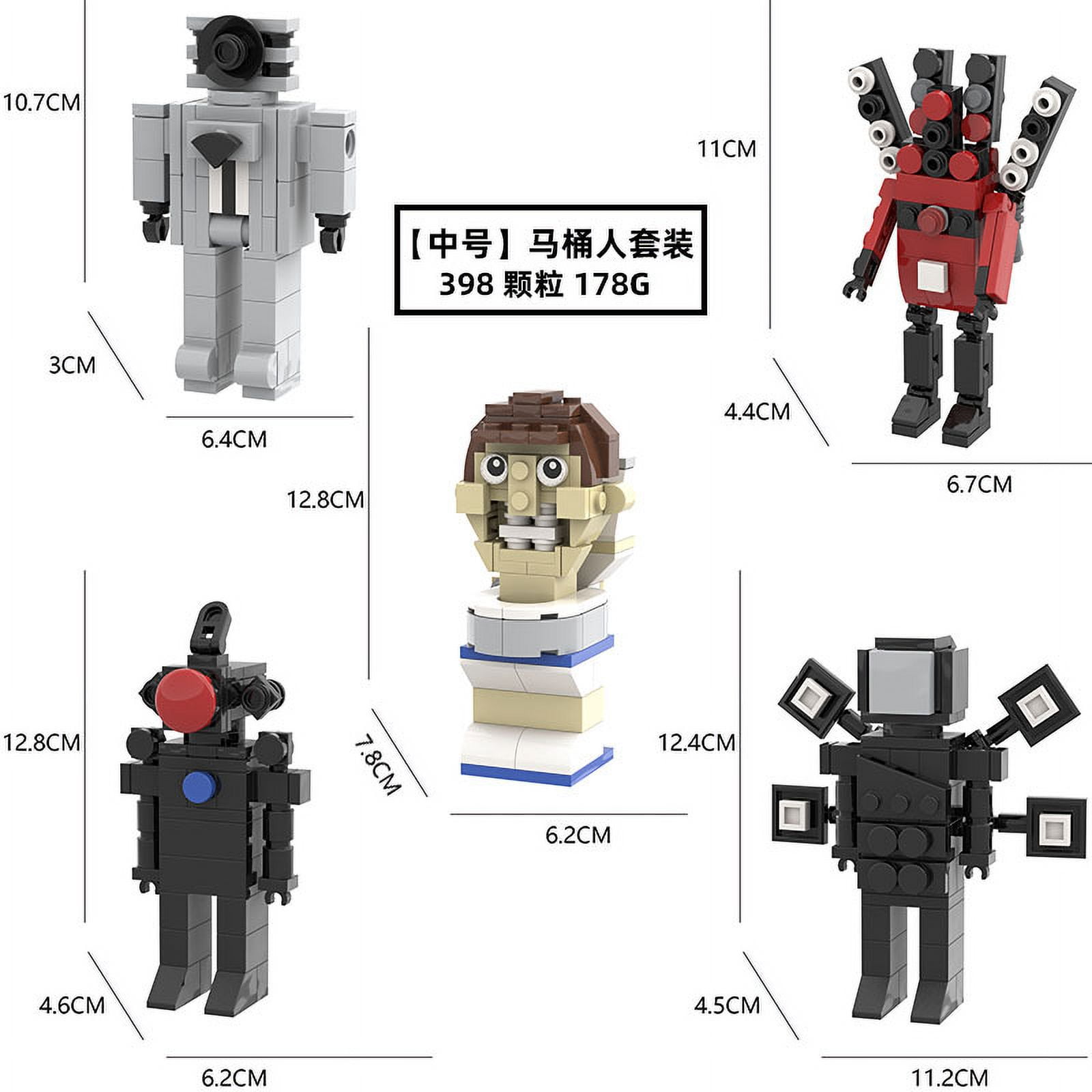 Skibidi Toilet Building Sets, Large Speakerman/Skibidi Toilet Man and ...
