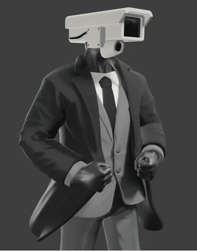 Skibidi Toilet Deluxe 6" Cameraman Figure - Official Figure - Set of 1 ...