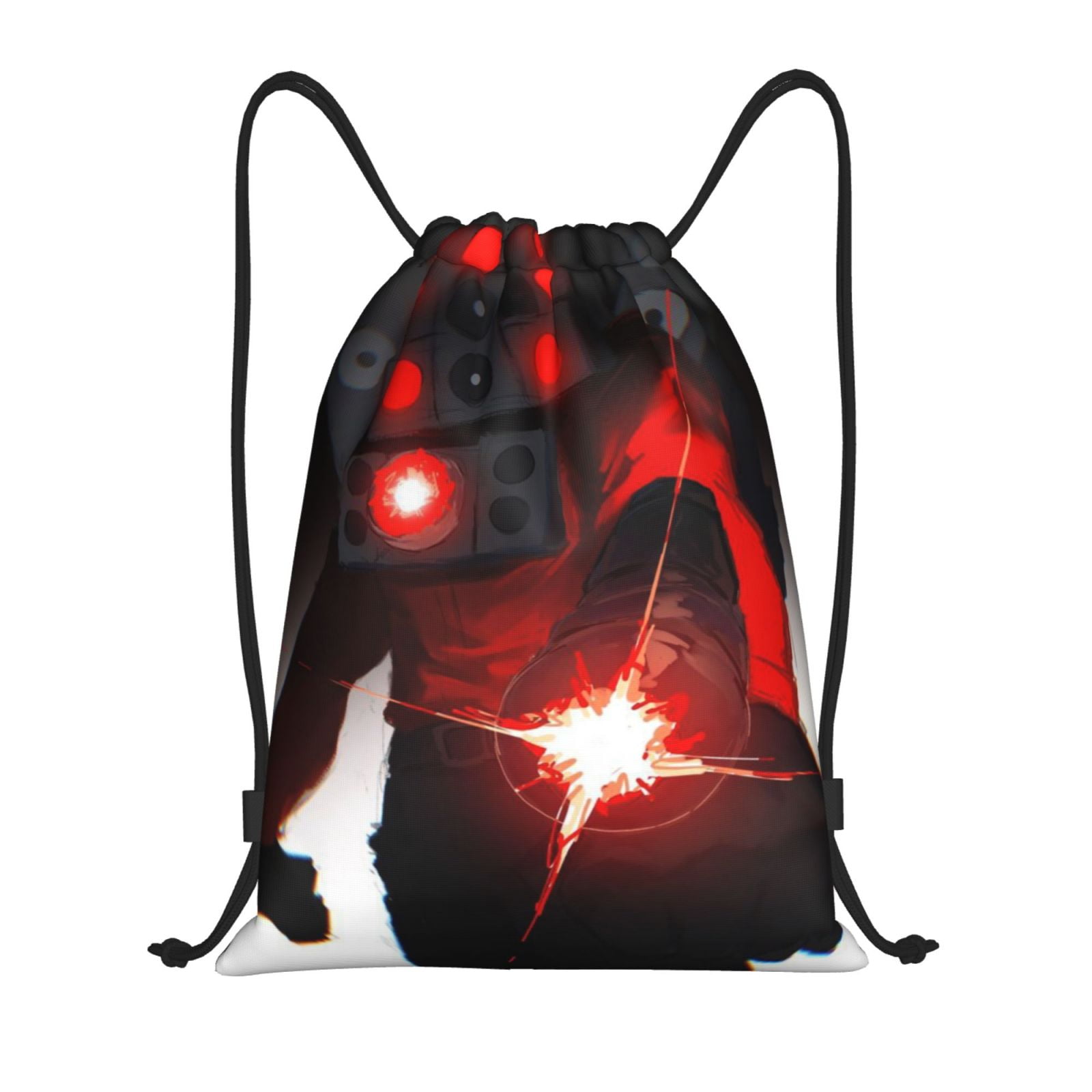 Skibidi Toilet Drawstring Bags Unisex Drawstring Backpack 3D Print ...