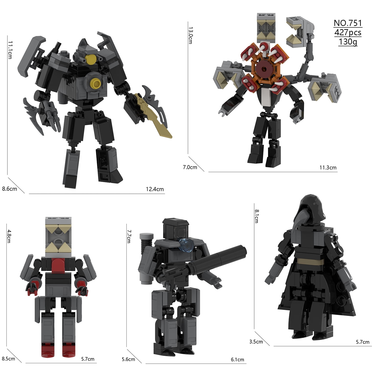 Skibidi Toilet Drill Man Block Titans Speaker Man Clock Man Clockman Tv ...