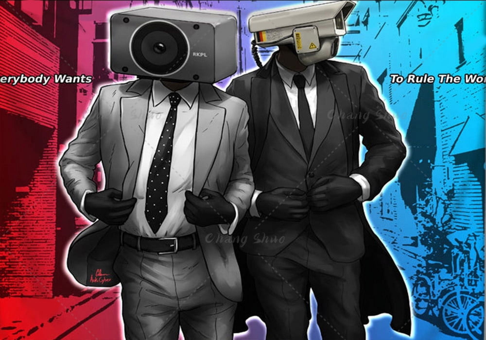 Skibidi Toilet Game Theme Backdrop Banner Birthday Party Decoration ...