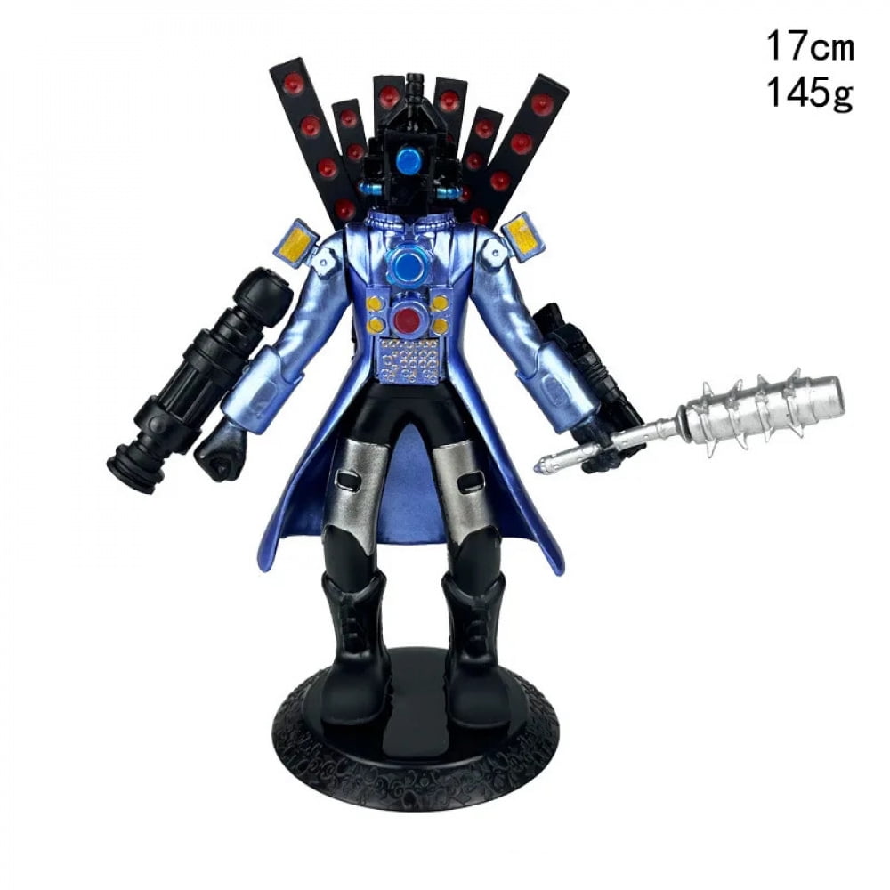 Skibidi Toilet Gold Titans Clock Drill Man Figures Cameraman Speakerman ...