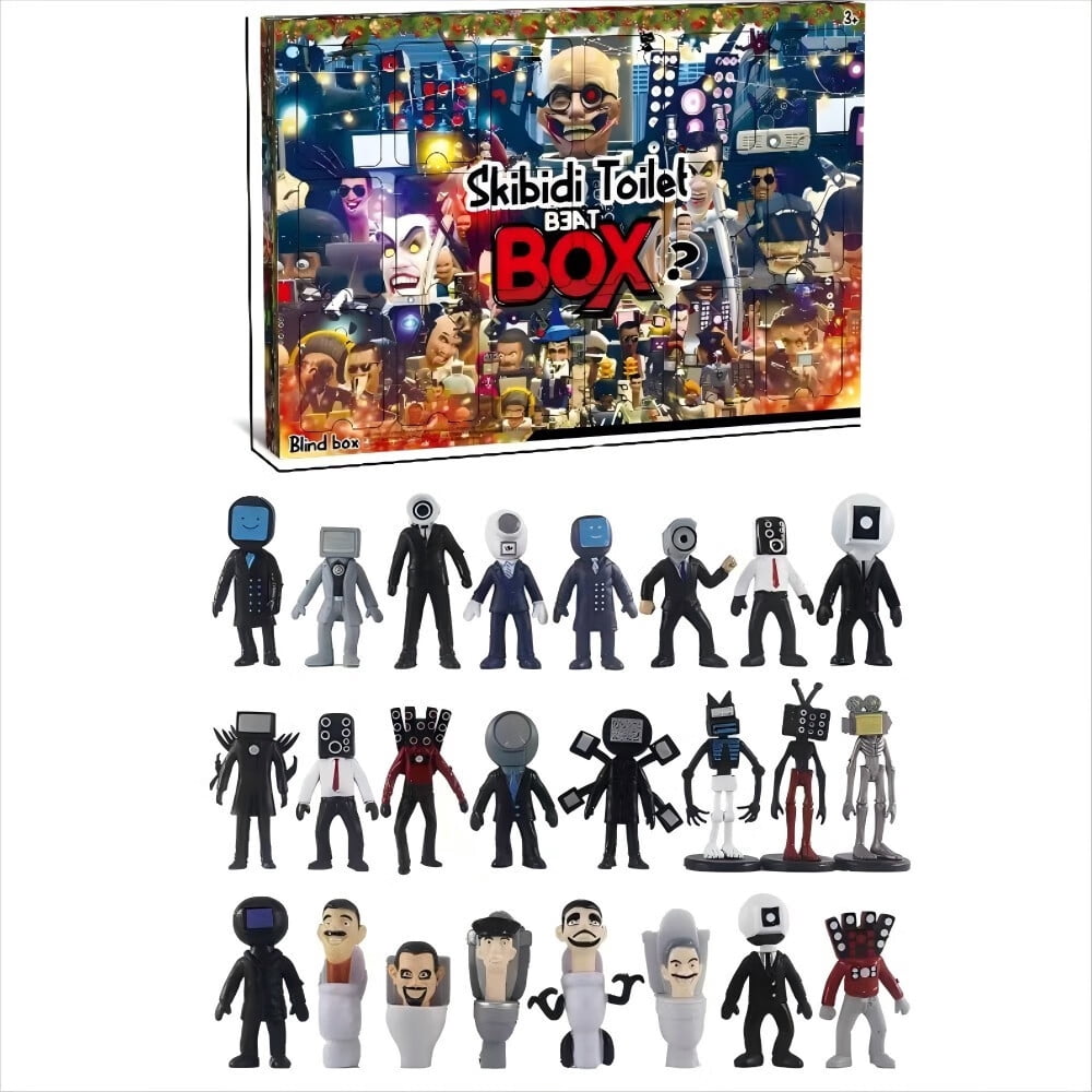 Skibidi Toilet Holiday Advent Calendar 2024, 18 Pcs Random Figure ...