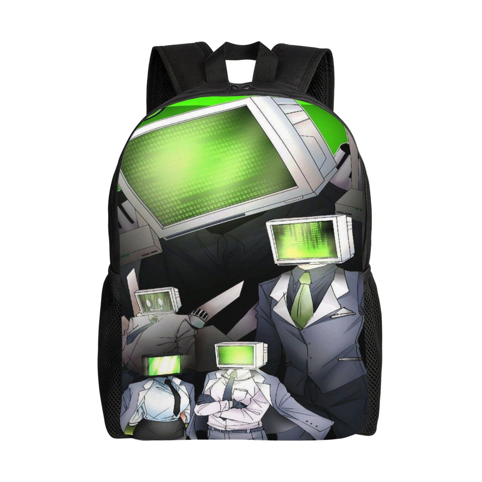 Skibidi Toilet Large Backpack Lightweight Laptop Bag Daypack Travel ...