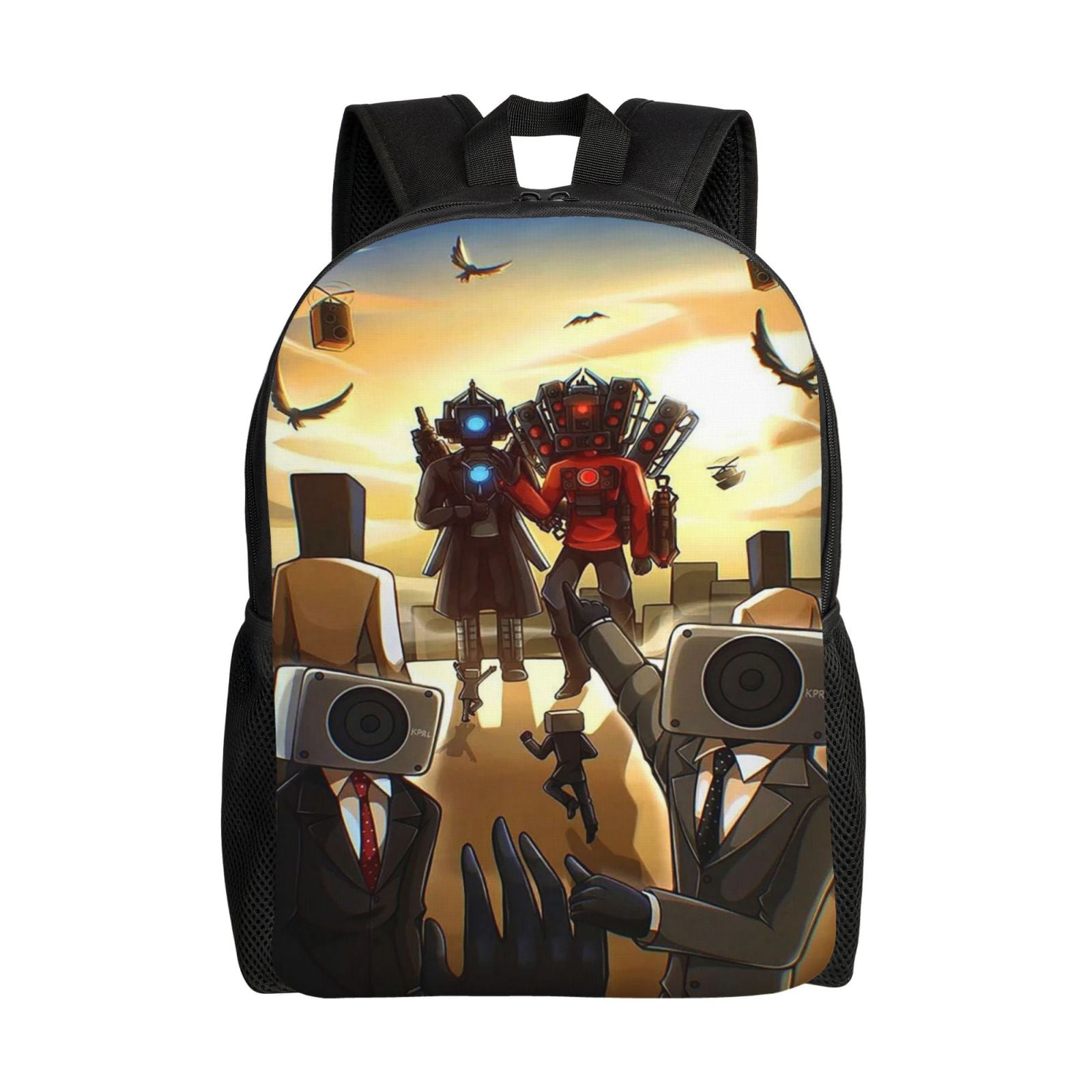 Skibidi Toilet Large Backpack Lightweight Laptop Bag Daypack Travel ...