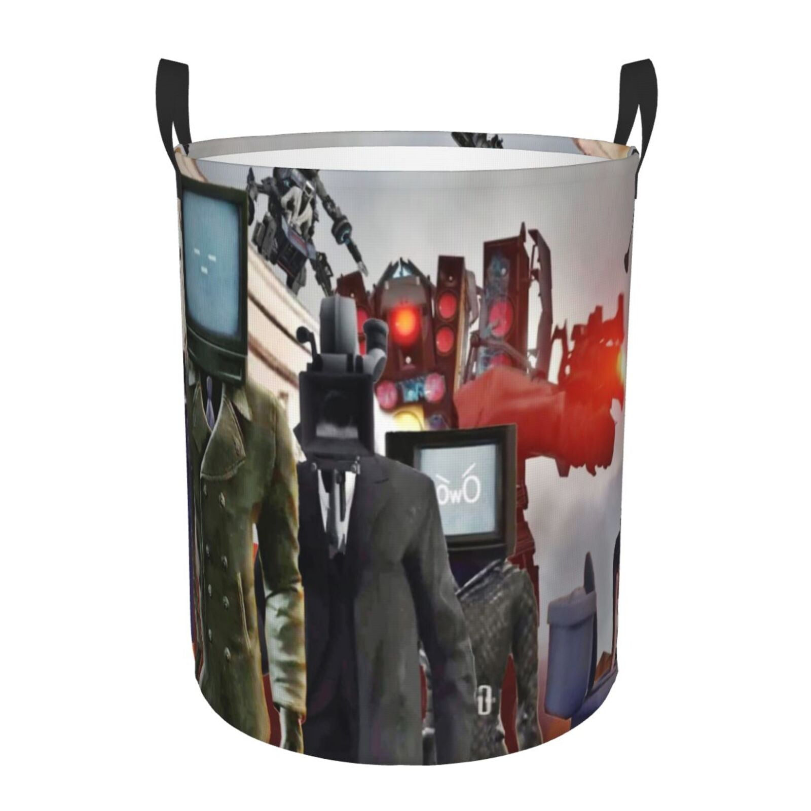 Skibidi Toilet Large Laundry Hamper Collapsible Laundry Basket With ...