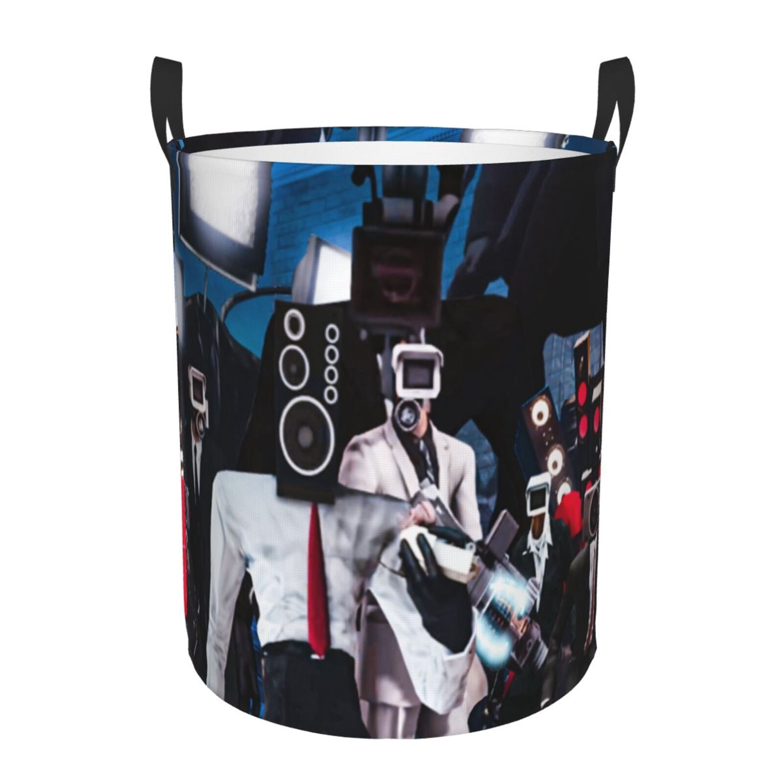 Skibidi Toilet Large Laundry Hamper Collapsible Laundry Basket With ...