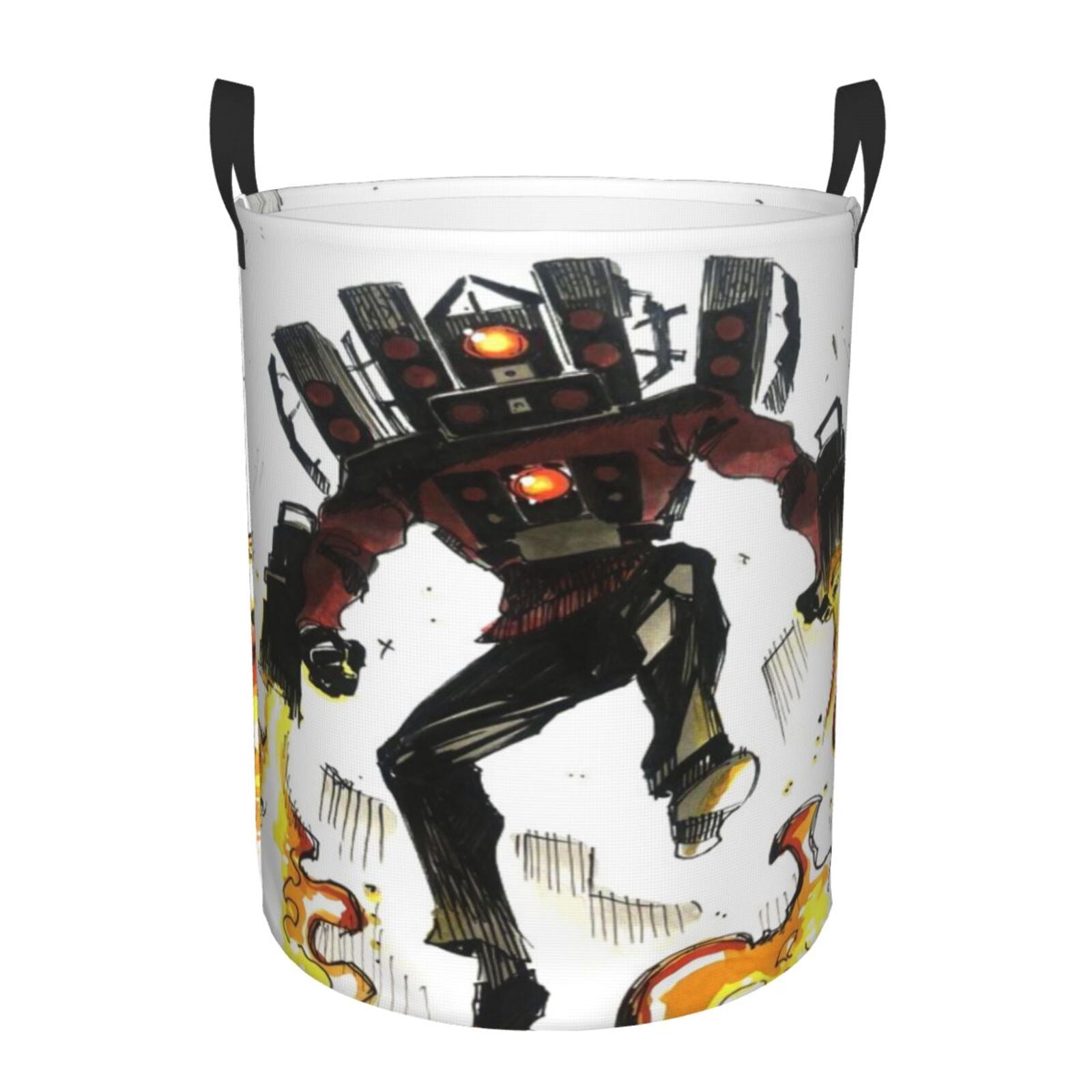 Skibidi Toilet Laundry Hamper With Handle Anime Laundry Basket Gift For ...