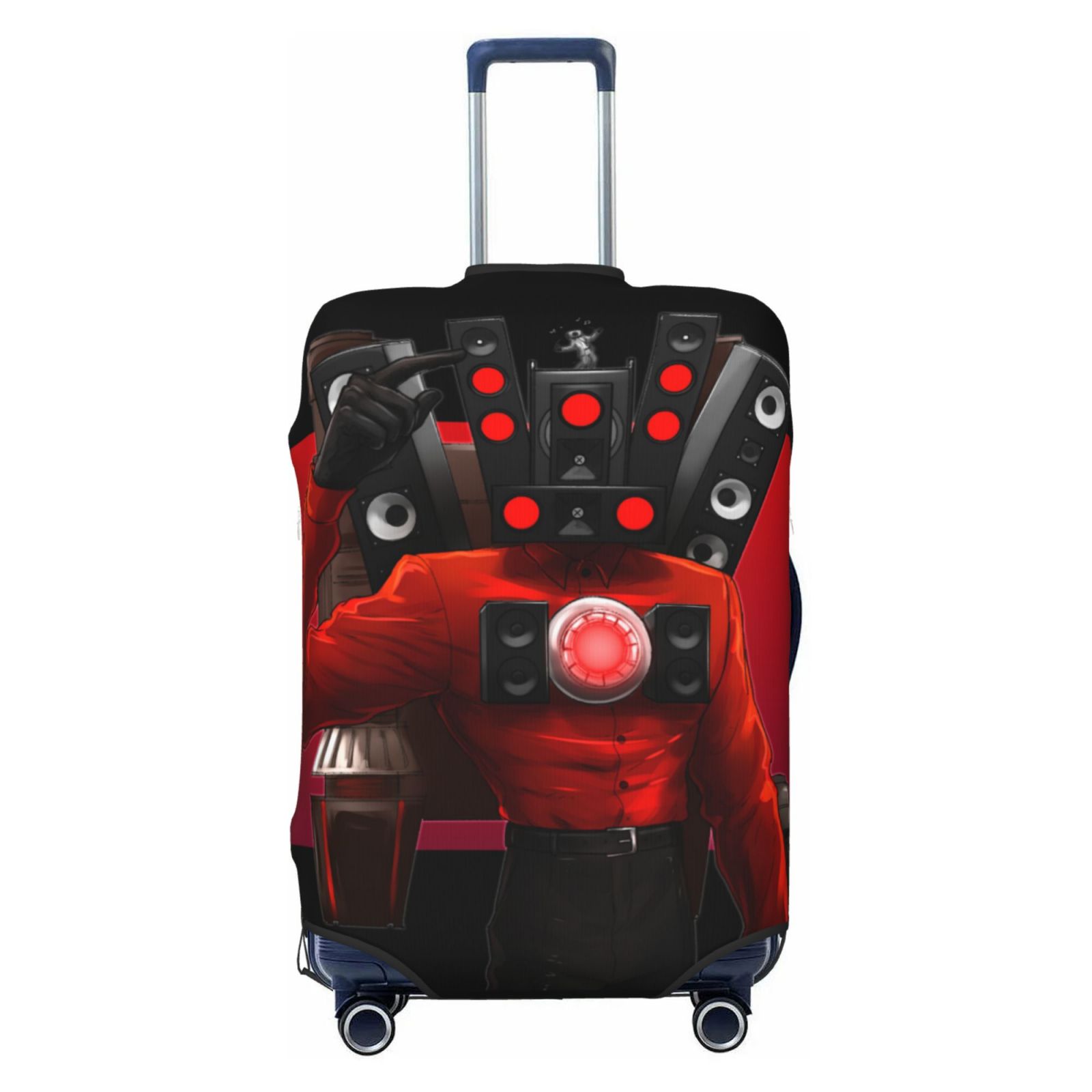 Skibidi Toilet Luggage Cover Thicker Protector Elastic Travel Suitcase ...