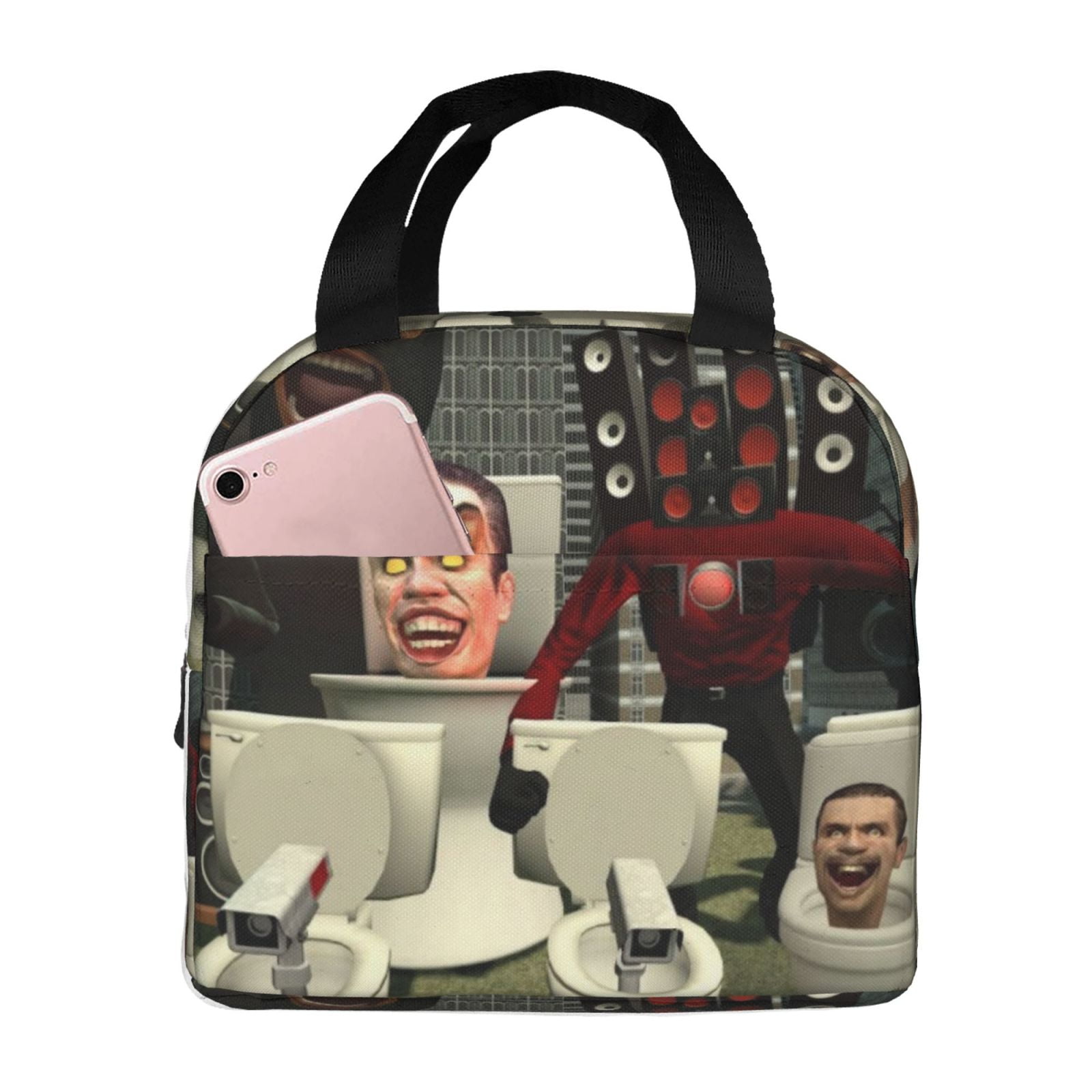 Skibidi Toilet Lunch Bag, Insulated Lunch Box Large Capacity Reusable ...