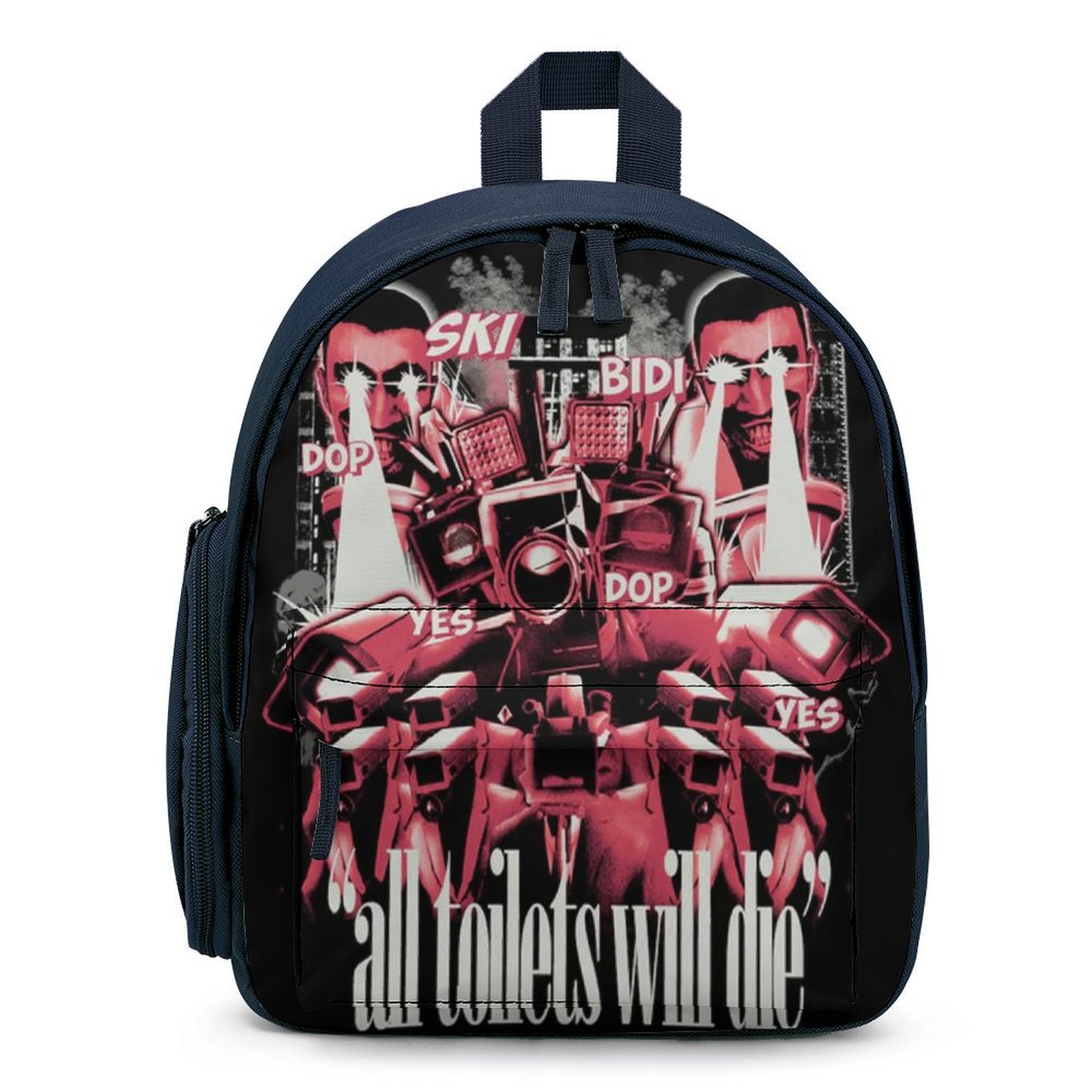 Skibidi Toilet Backpack with Chest Strap Small Backpack Bookbag 12in ...