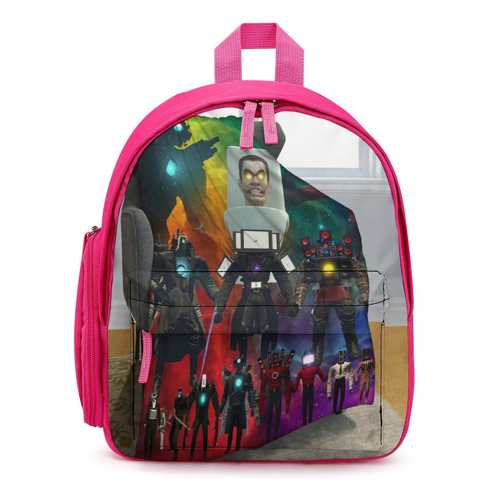 Skibidi Toilet Backpack with Chest Strap Small Backpack Bookbag 12in ...