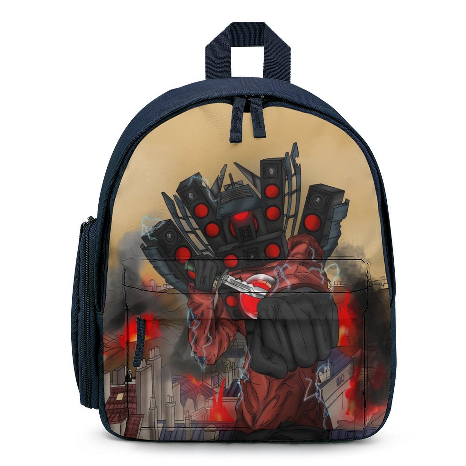 Skibidi Toilet Backpack with Chest Strap Small Backpack Bookbag 12in ...