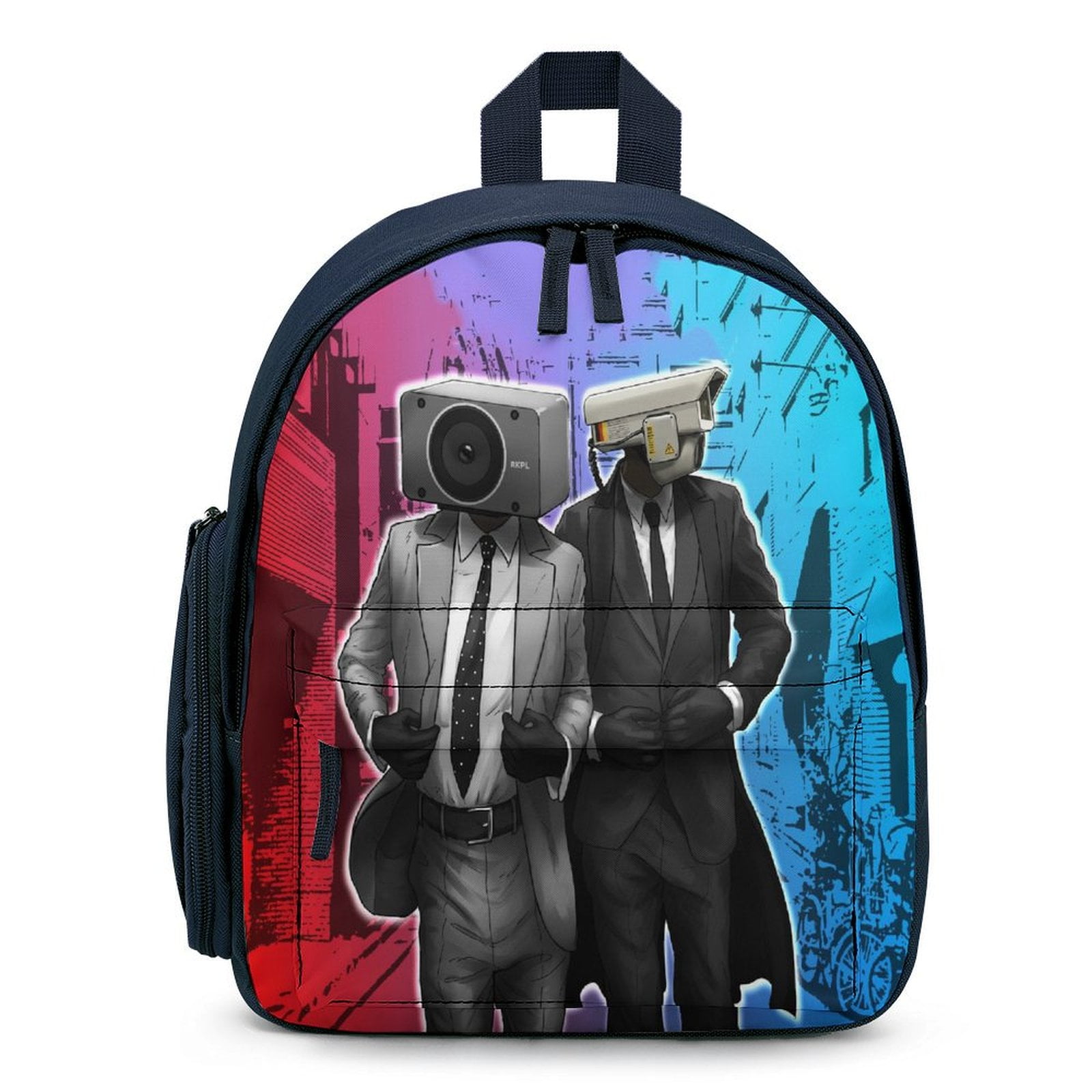 Skibidi Toilet Backpack with Chest Strap Small Backpack Bookbag 12in ...