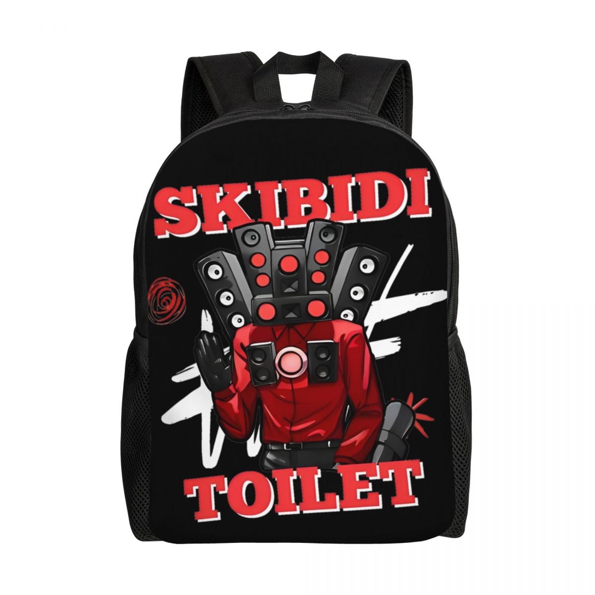Skibidi Toilet Print Cartoon Backpack Outdoor Backpacks Style Bags ...